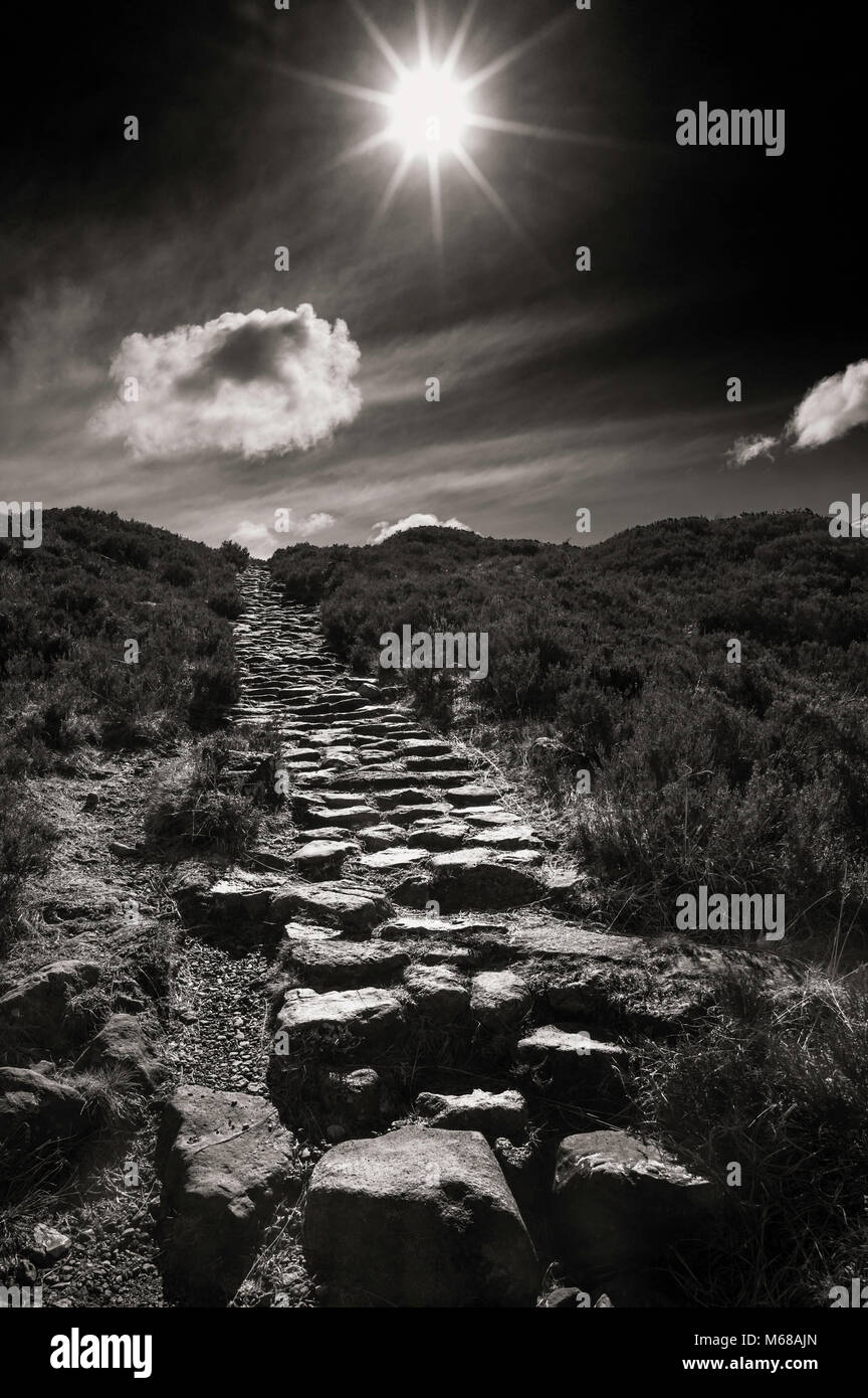 Path across moorland hi-res stock photography and images - Alamy