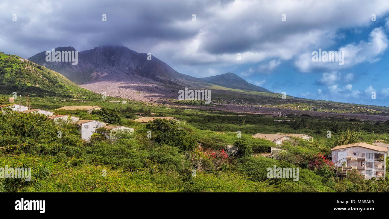 The Soufriere Hills Volcano and the deserted ex capital city of ...