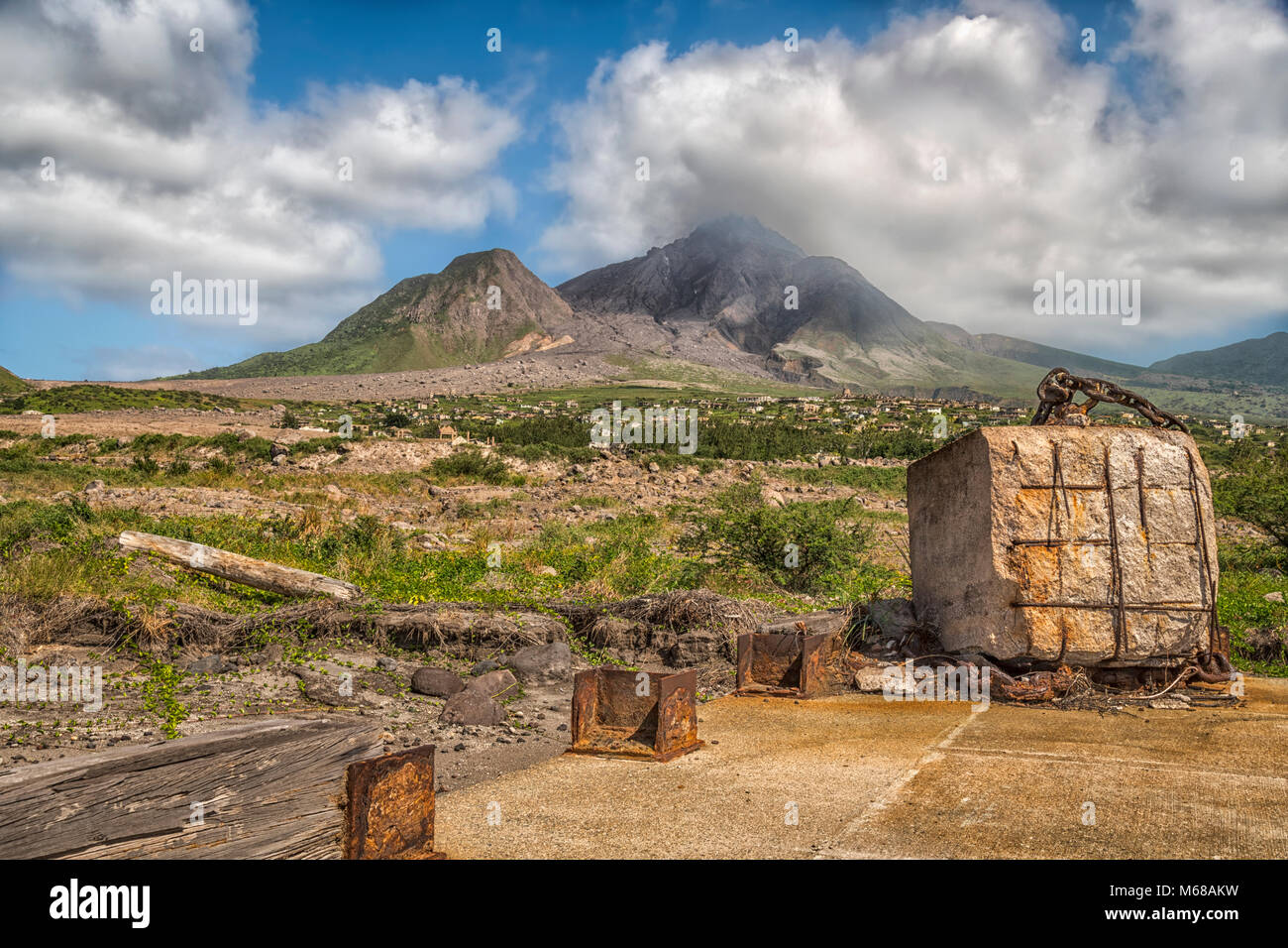 The Soufriere Hills Volcano and the deserted ex capital city of ...