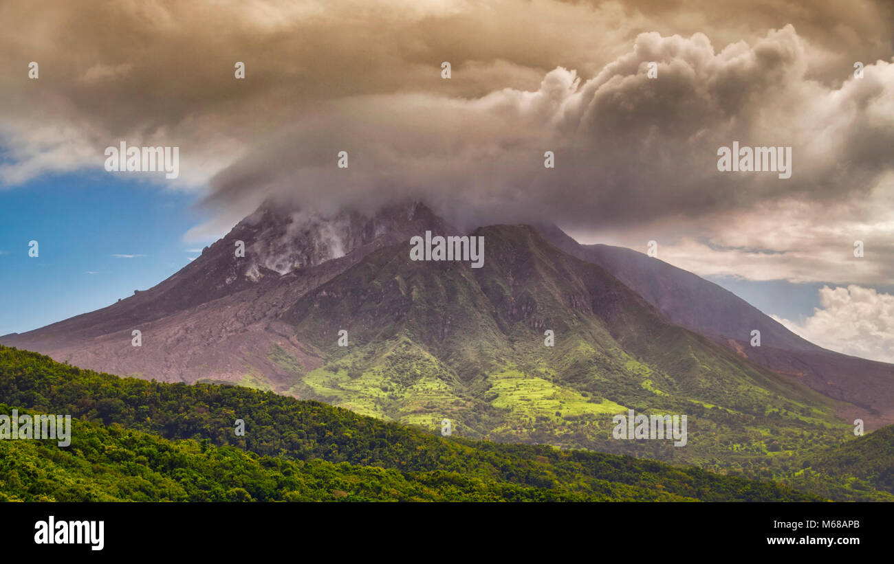 The Soufriere Hills Volcano and the deserted ex capital city of ...
