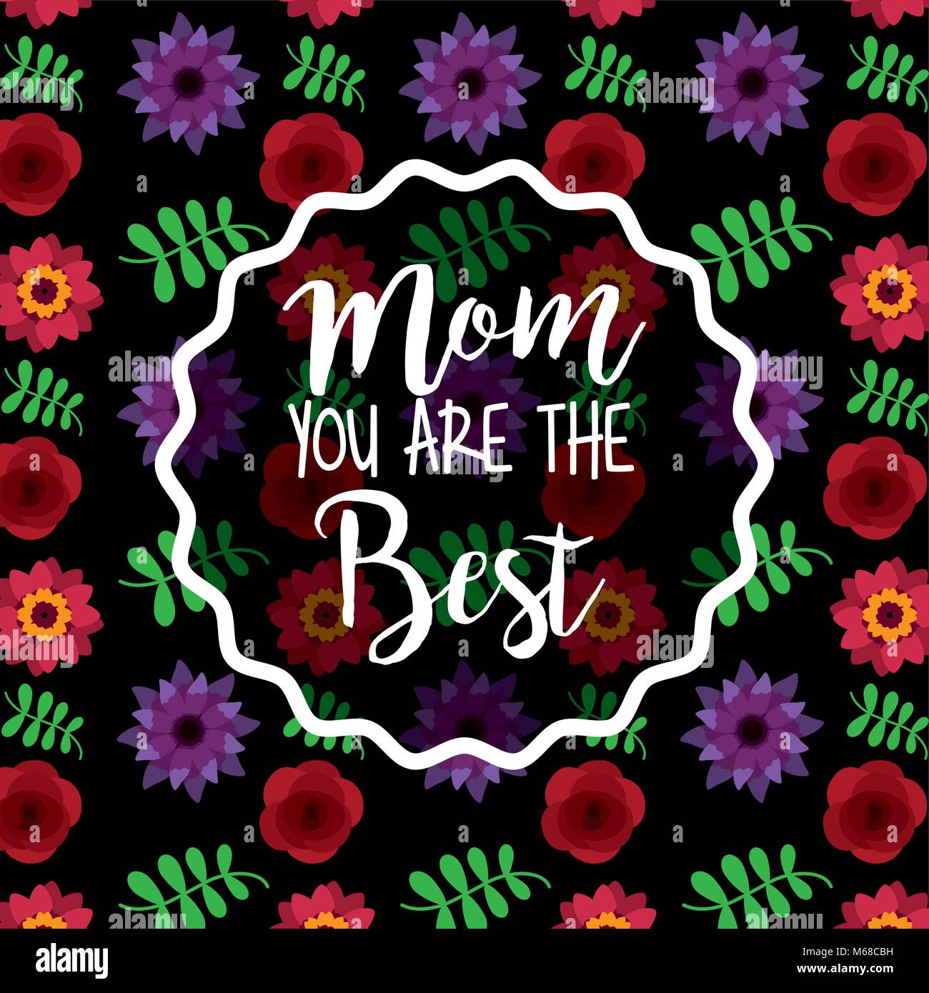 Striking floral image Stock Vector Images - Alamy