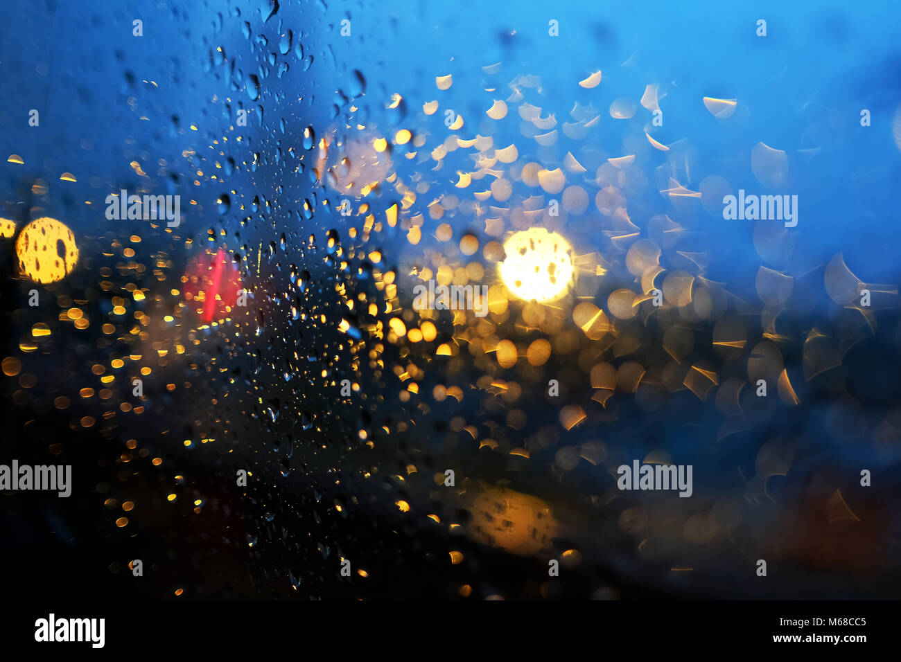 Bokeh of the rain Stock Photo - Alamy