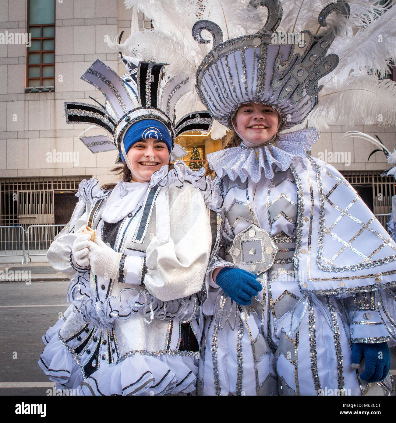 Philadelphia PA / USA. Thousands celebrate teh annual Mummers Day ...