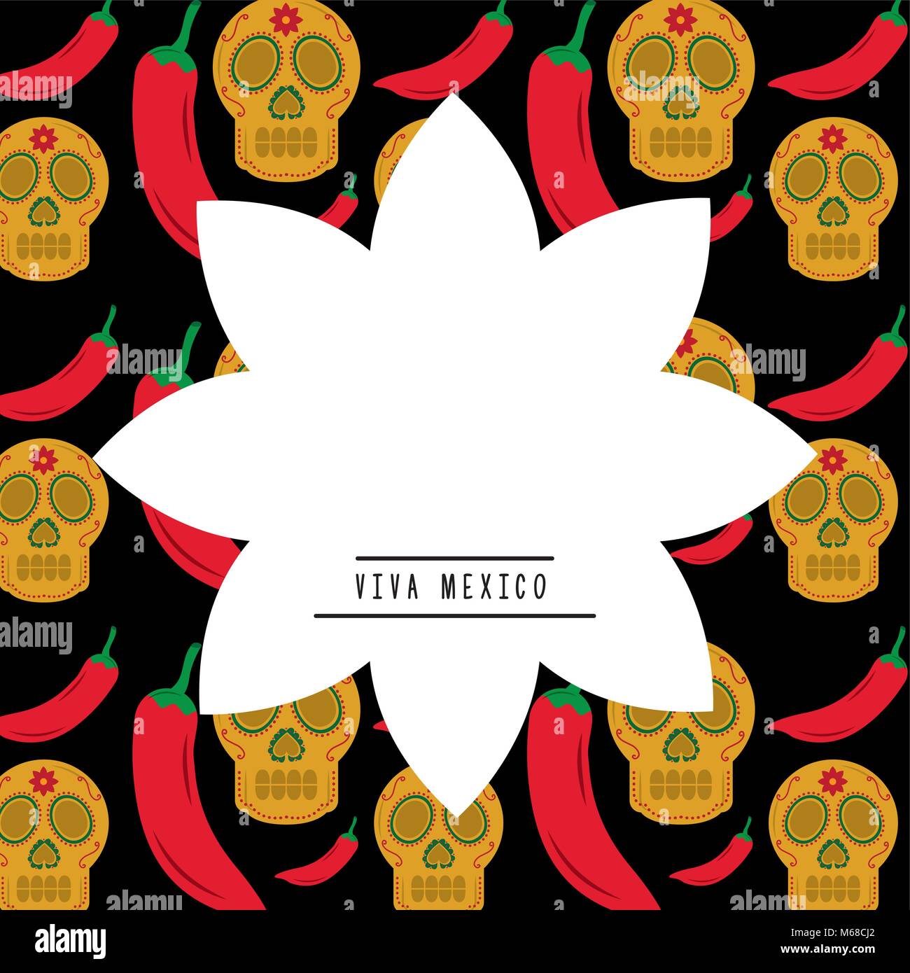 viva mexico traditional card Stock Vector Image & Art - Alamy