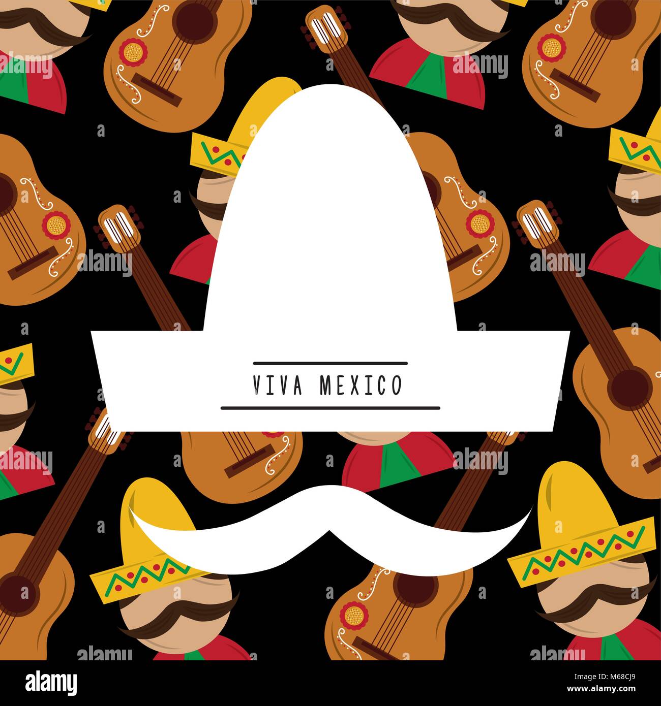 viva mexico traditional card Stock Vector Image & Art - Alamy