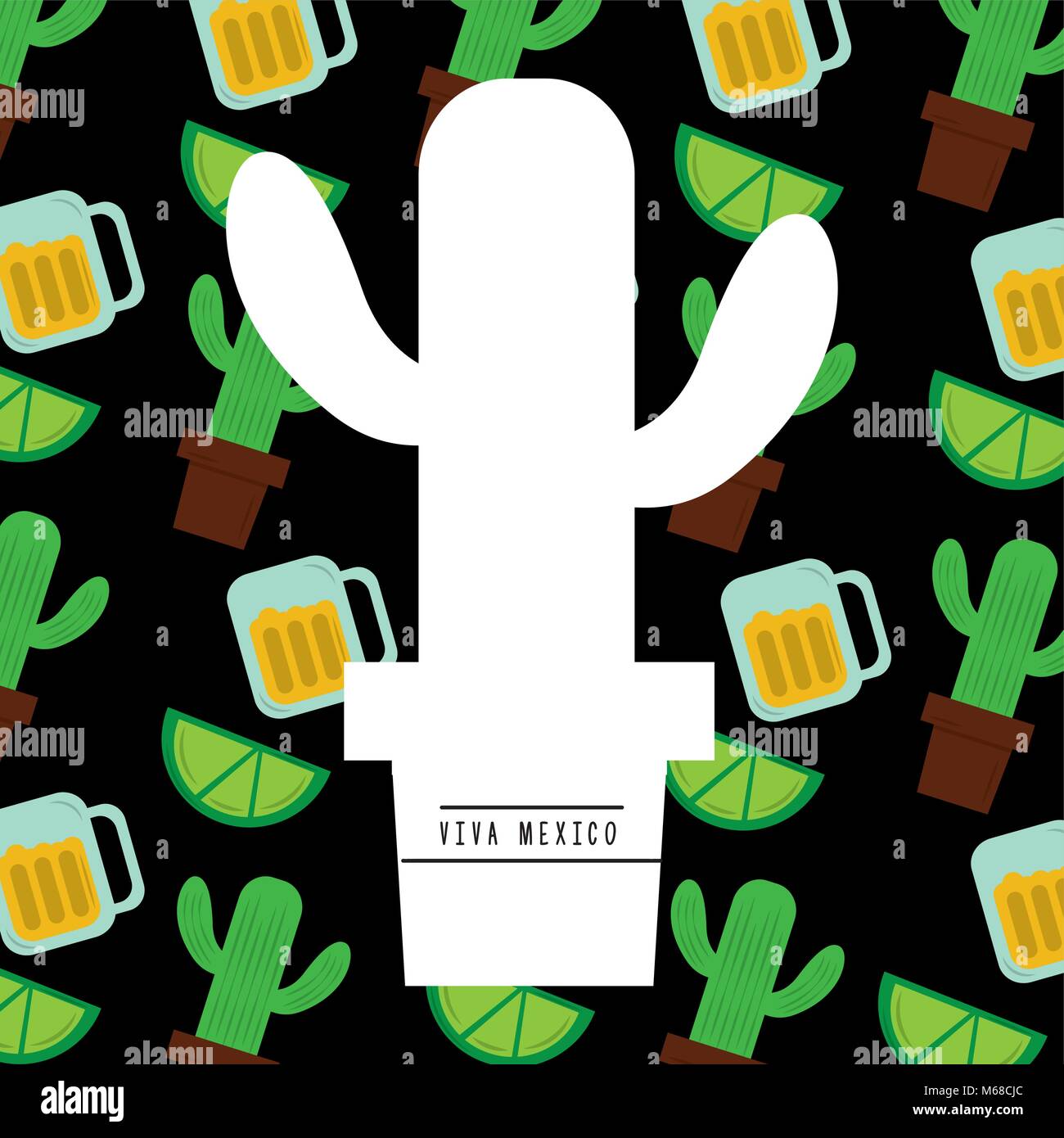 viva mexico traditional card Stock Vector Image & Art - Alamy