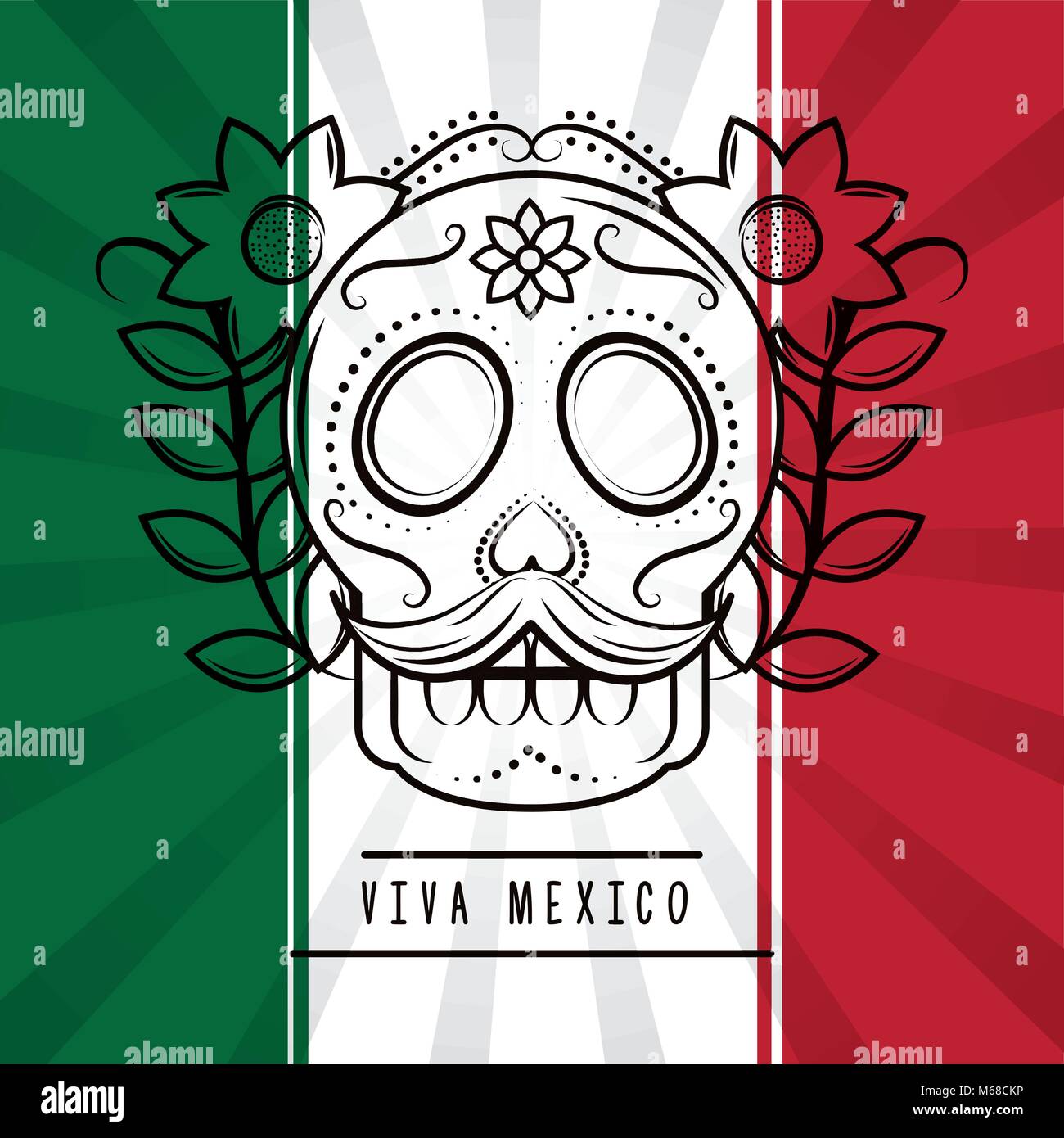 viva mexico traditional card Stock Vector Image & Art - Alamy