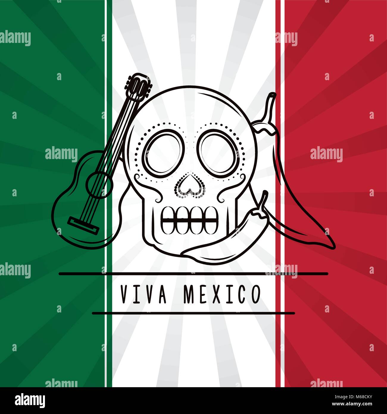 viva mexico traditional card Stock Vector Image & Art - Alamy