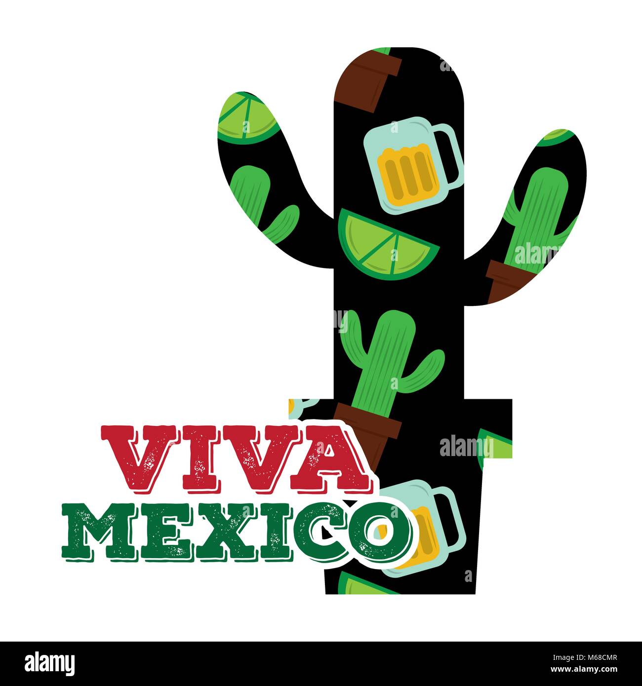 viva mexico traditional card Stock Vector Image & Art - Alamy