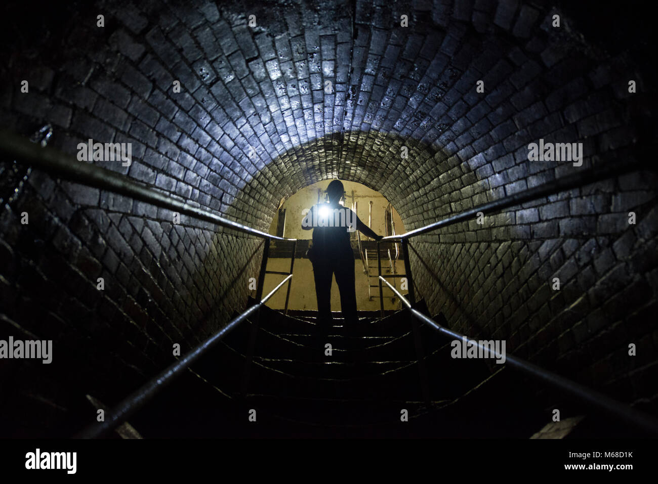 brighton sewer tour in the old victorian sewers underground Stock Photo ...