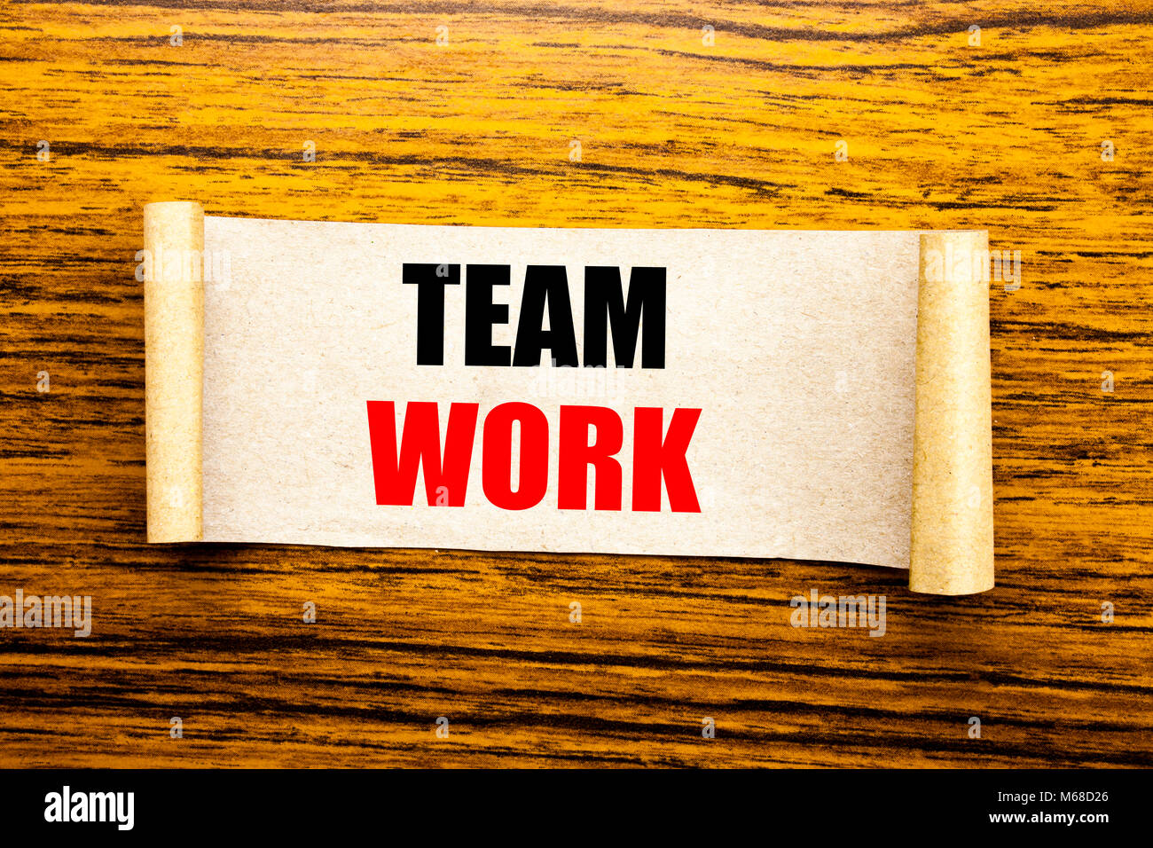 Hand writing text caption inspiration showing Team Work. Business ...