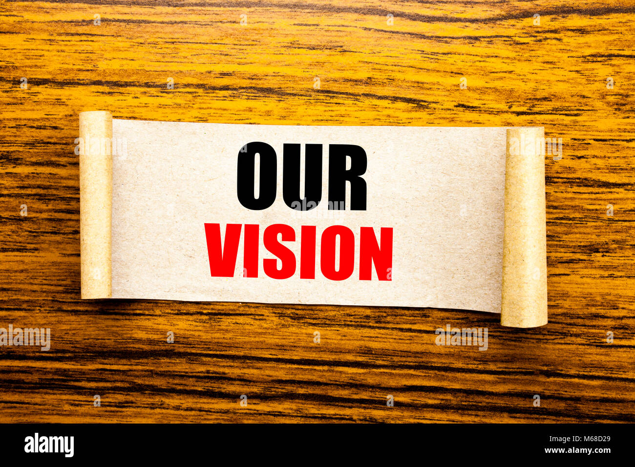 Hand writing text caption inspiration showing Our Vision. Business ...