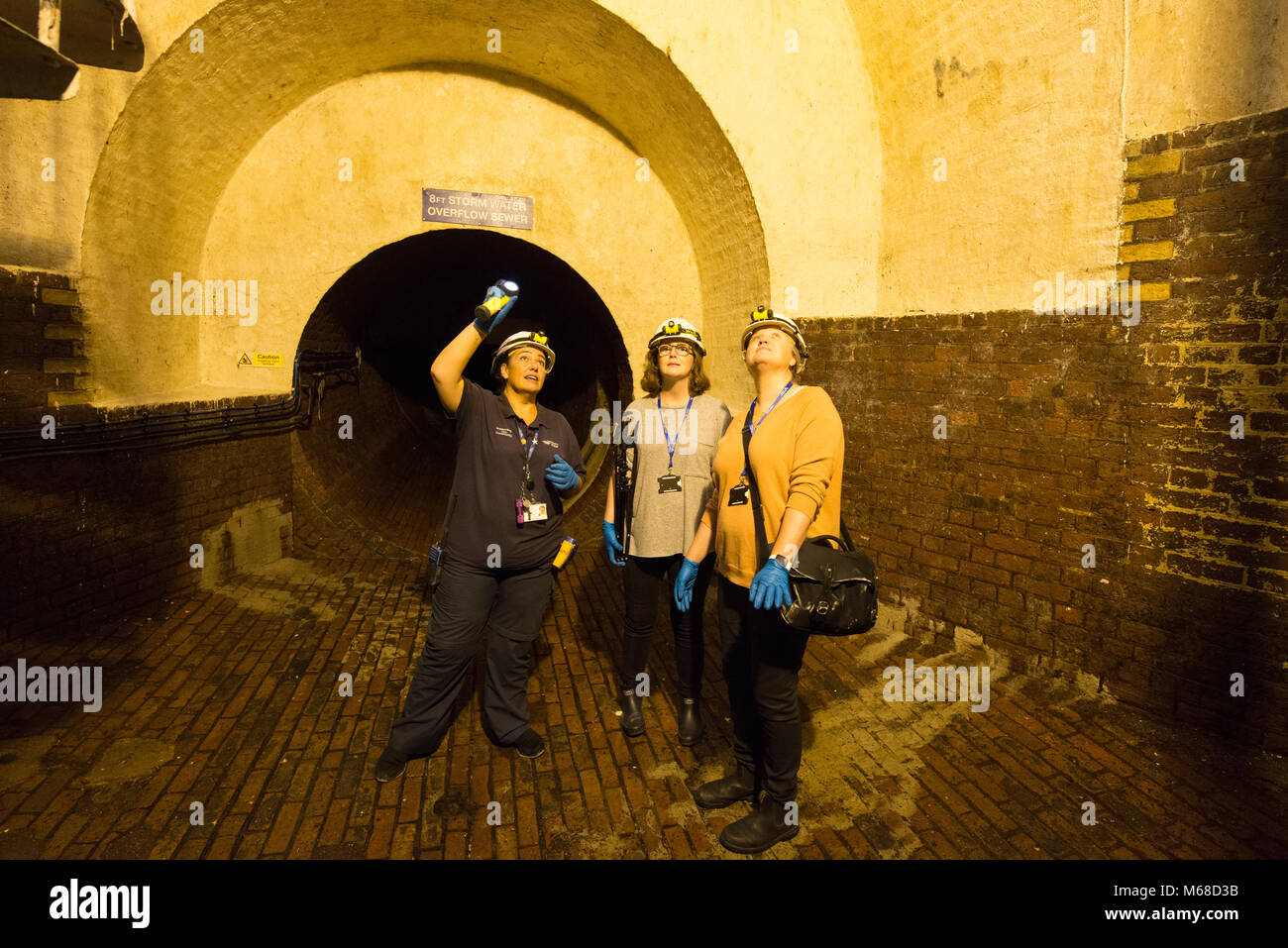 brighton sewer tour in the old victorian sewers underground Stock Photo ...