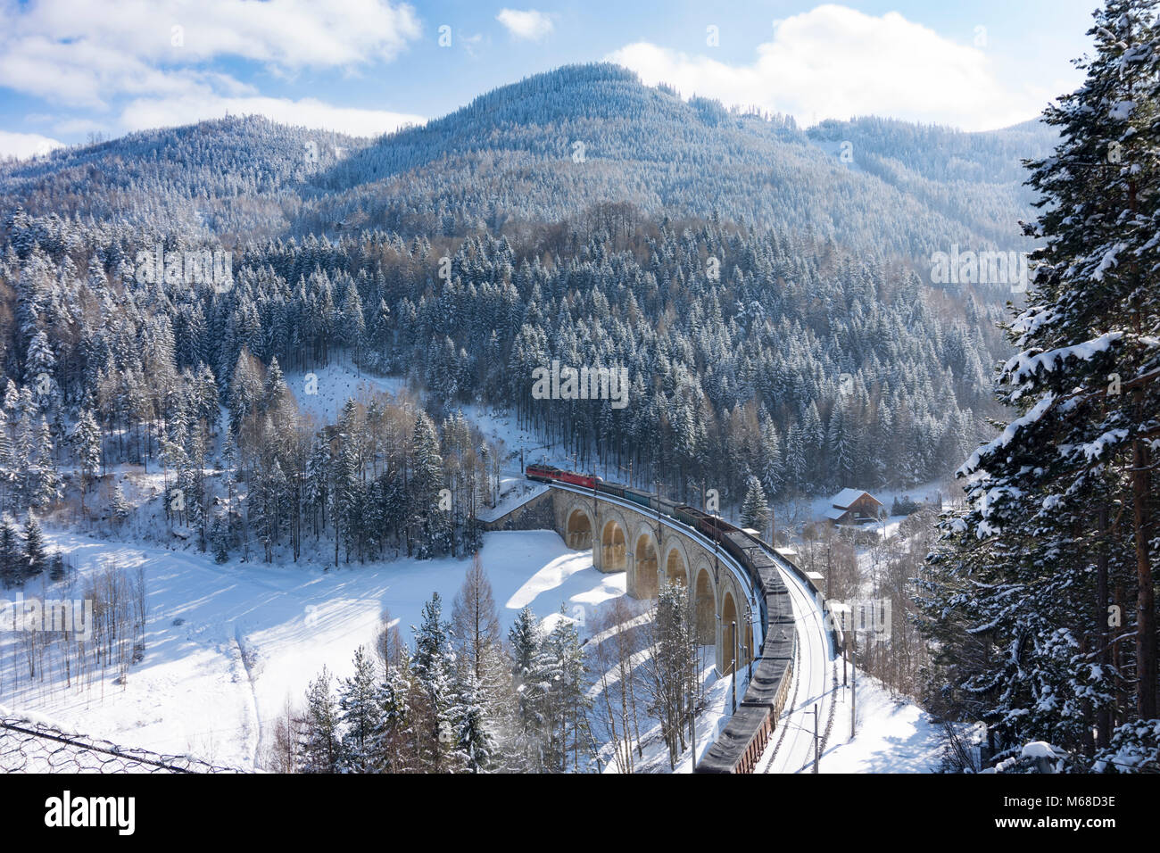 Semmering: Semmering Railway with Adlitzgrabenviadukt (Adlitzgraben ...
