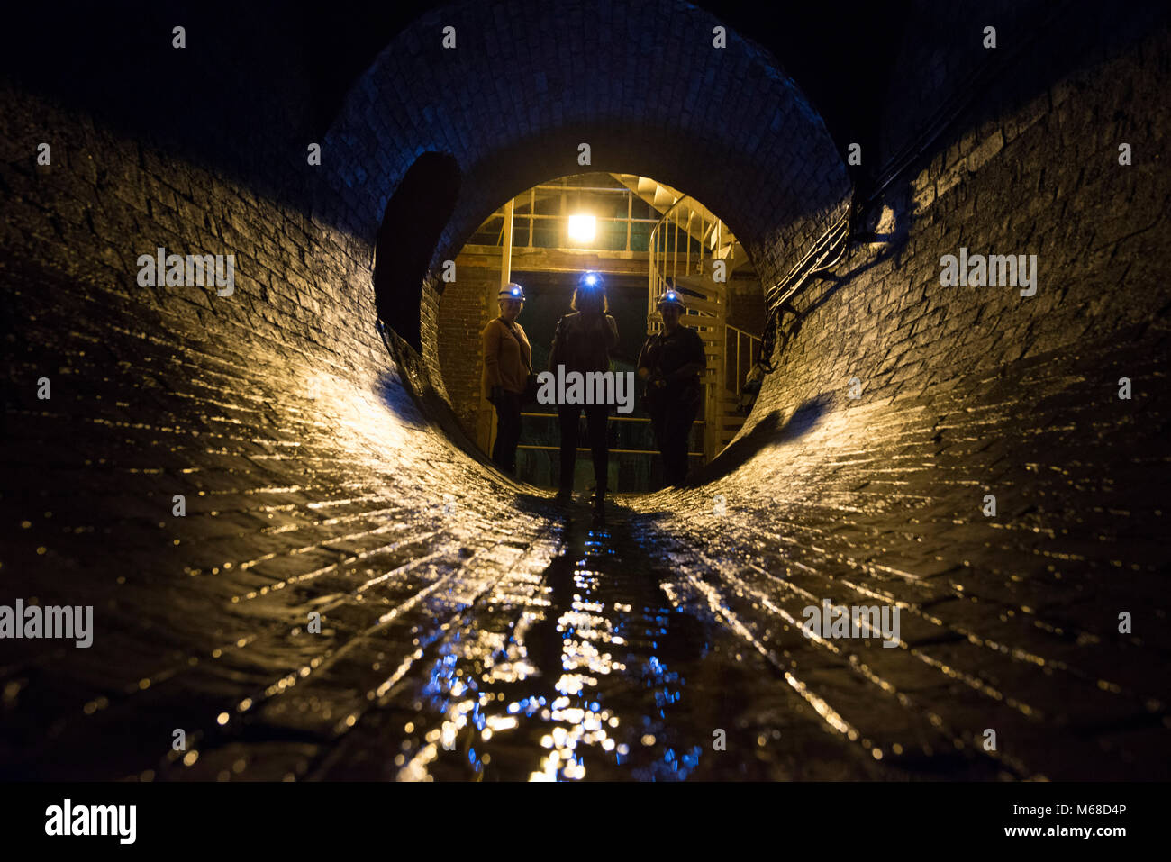 brighton sewer tour in the old victorian sewers underground Stock Photo ...