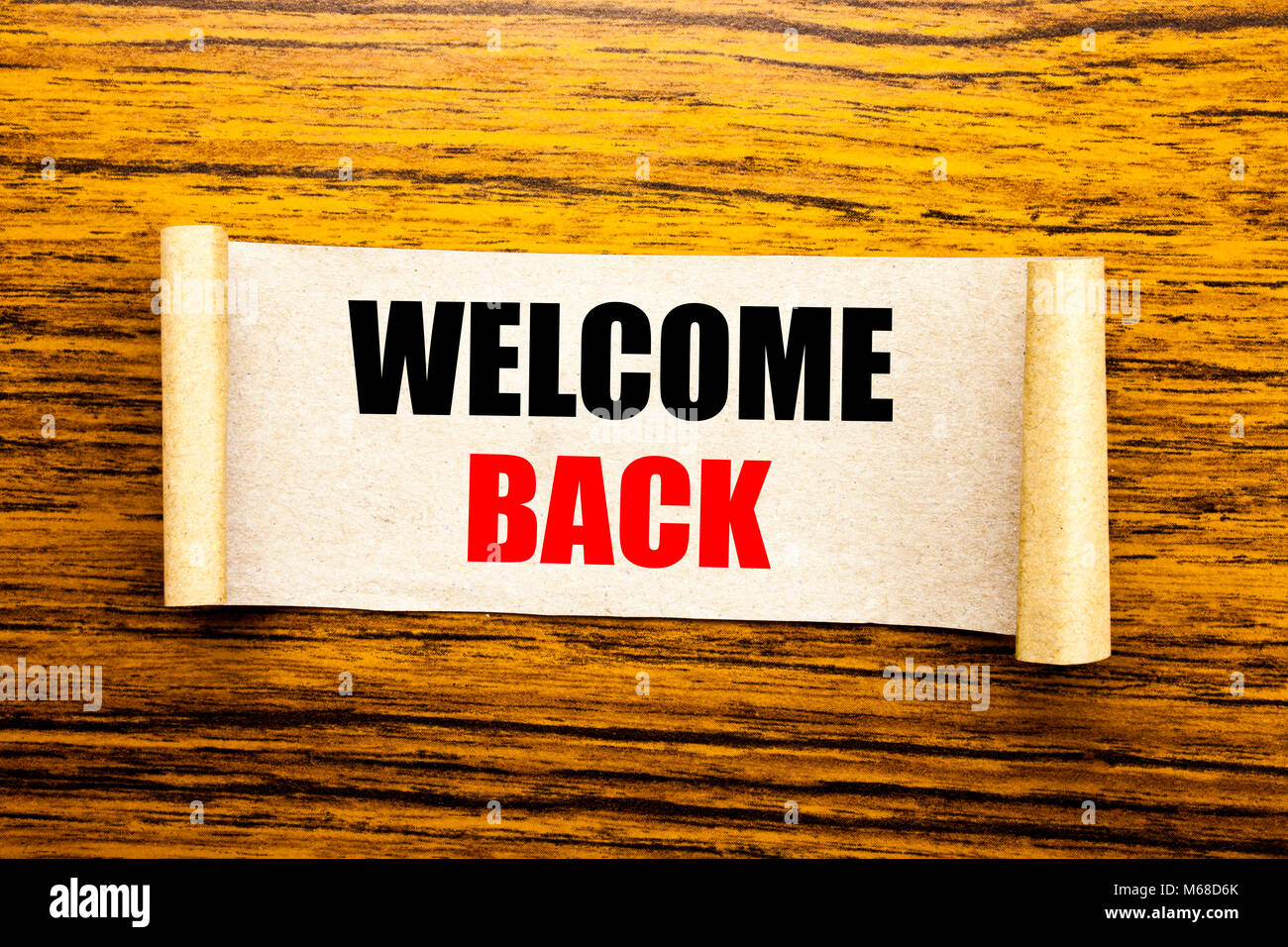 Hand writing text caption inspiration showing Welcome Back. Business ...
