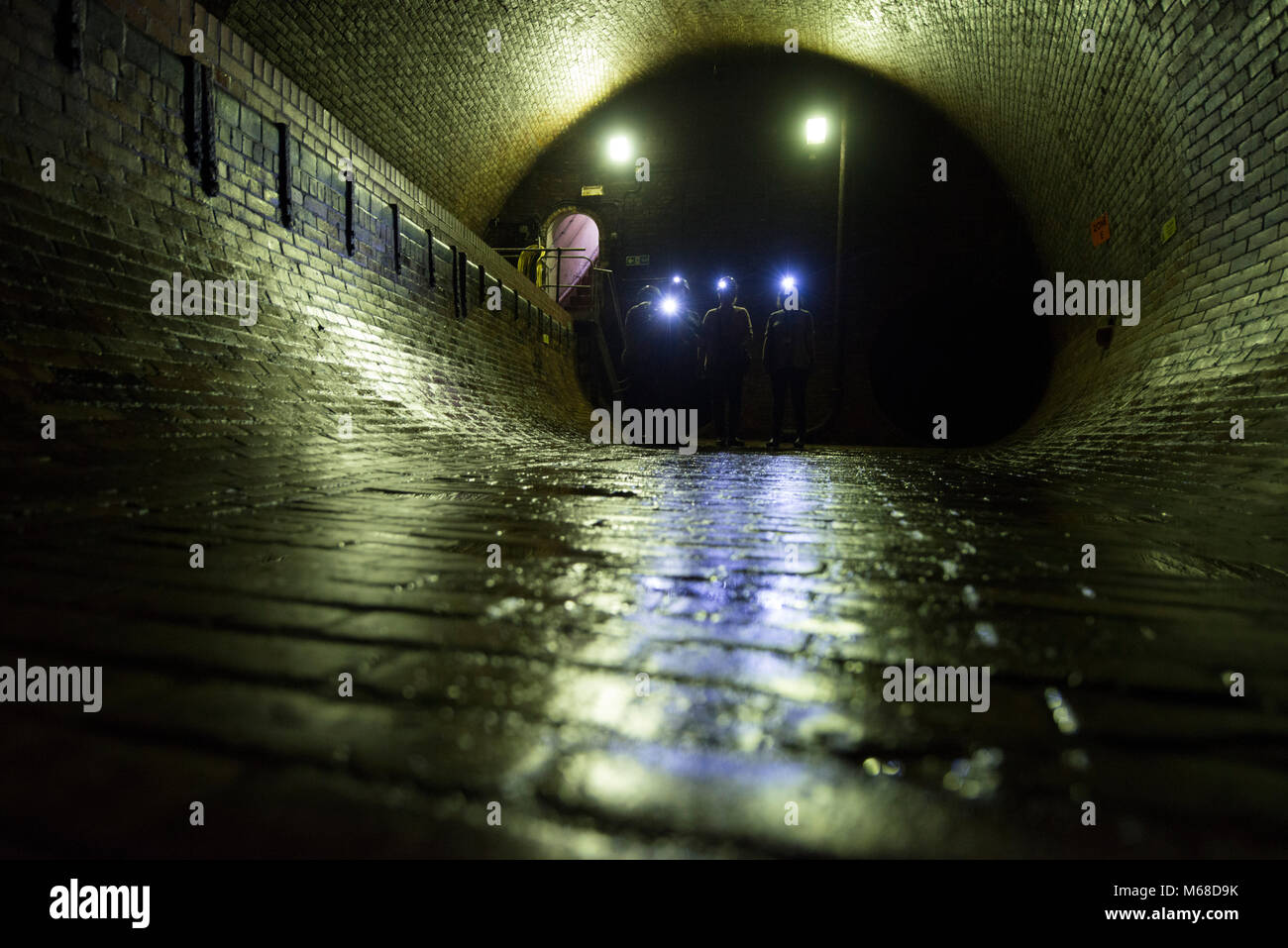 brighton sewer tour in the old victorian sewers underground Stock Photo ...