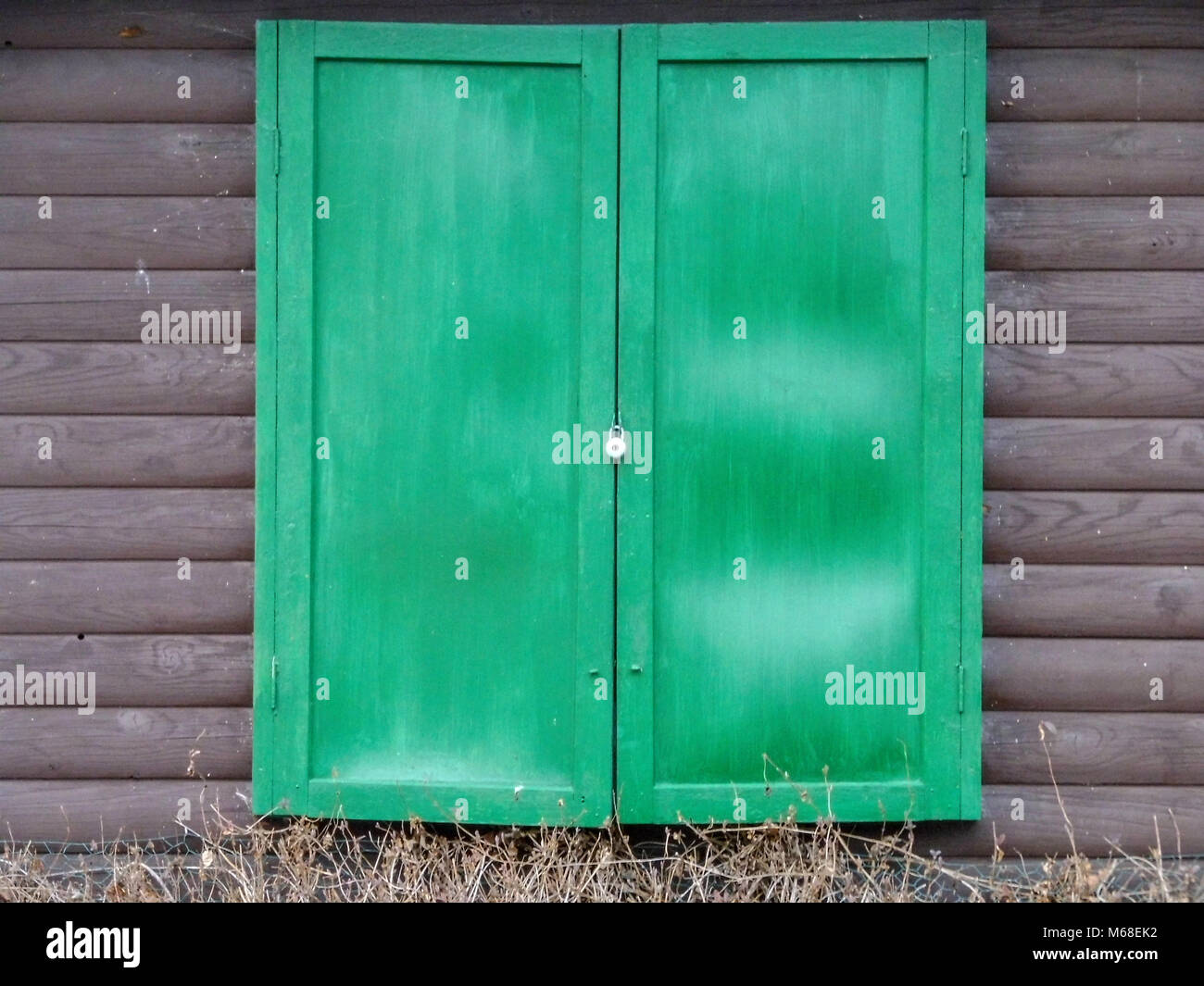 green closed windows Stock Photo - Alamy