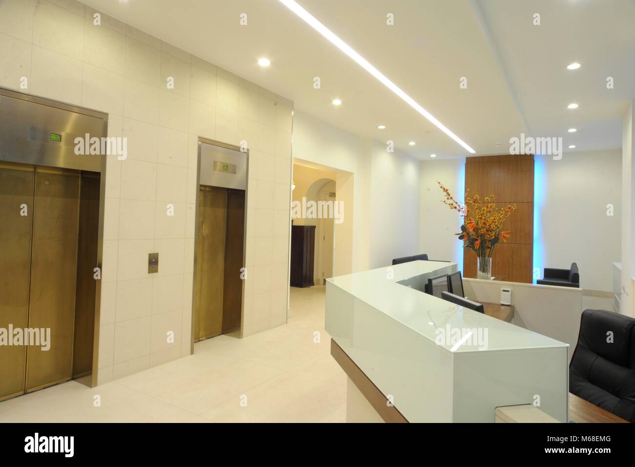 Commercial Interiors, reception Stock Photo - Alamy