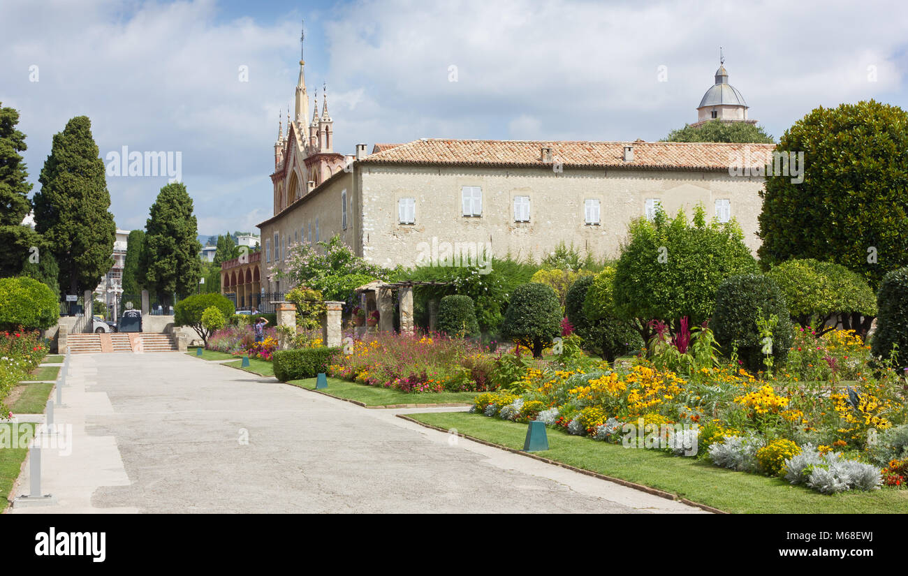 View of the Cimiez monastery and its garden in Nice, France Stock Photo ...