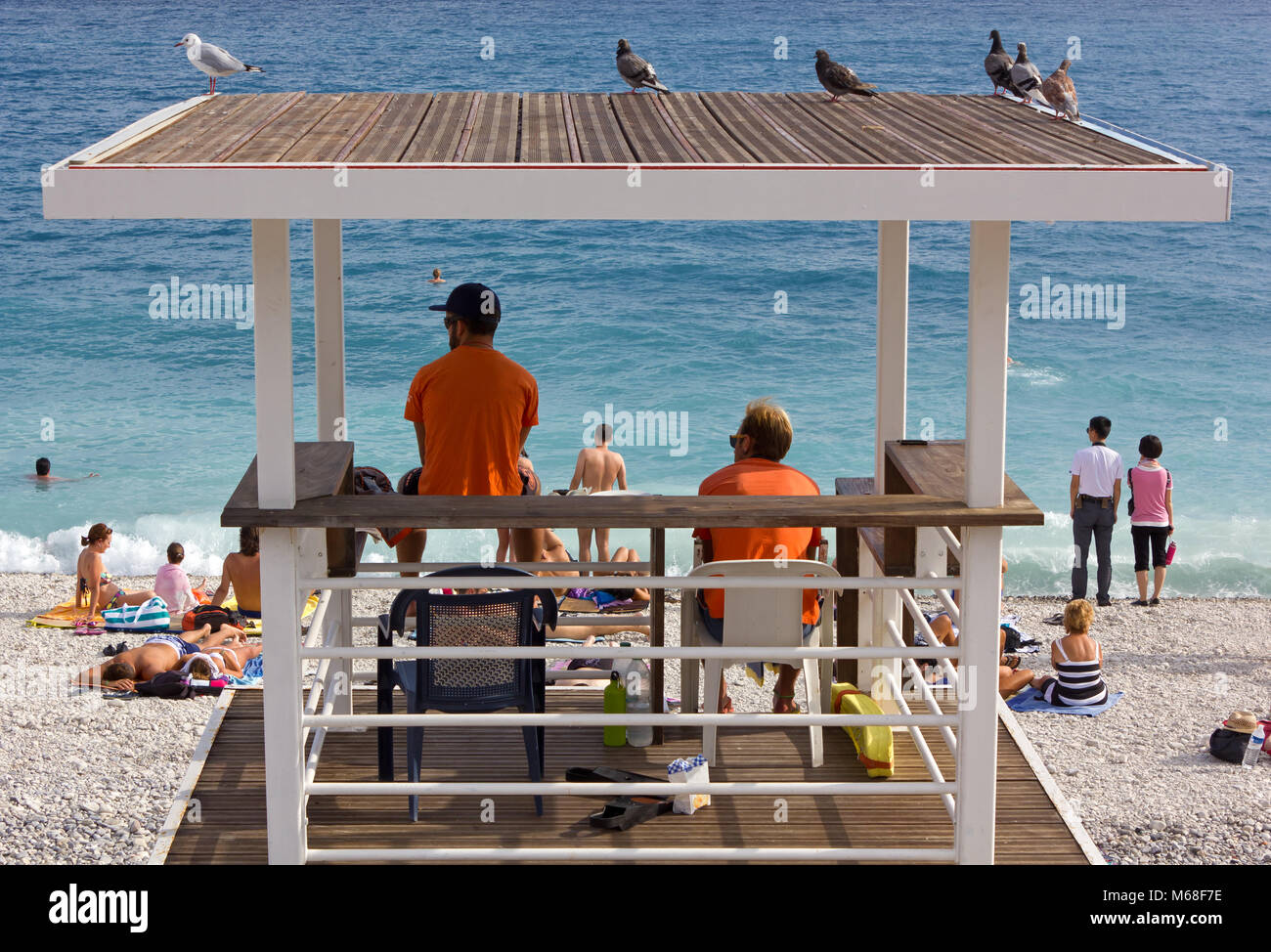 Lifeguard watching tower hi-res stock photography and images - Alamy
