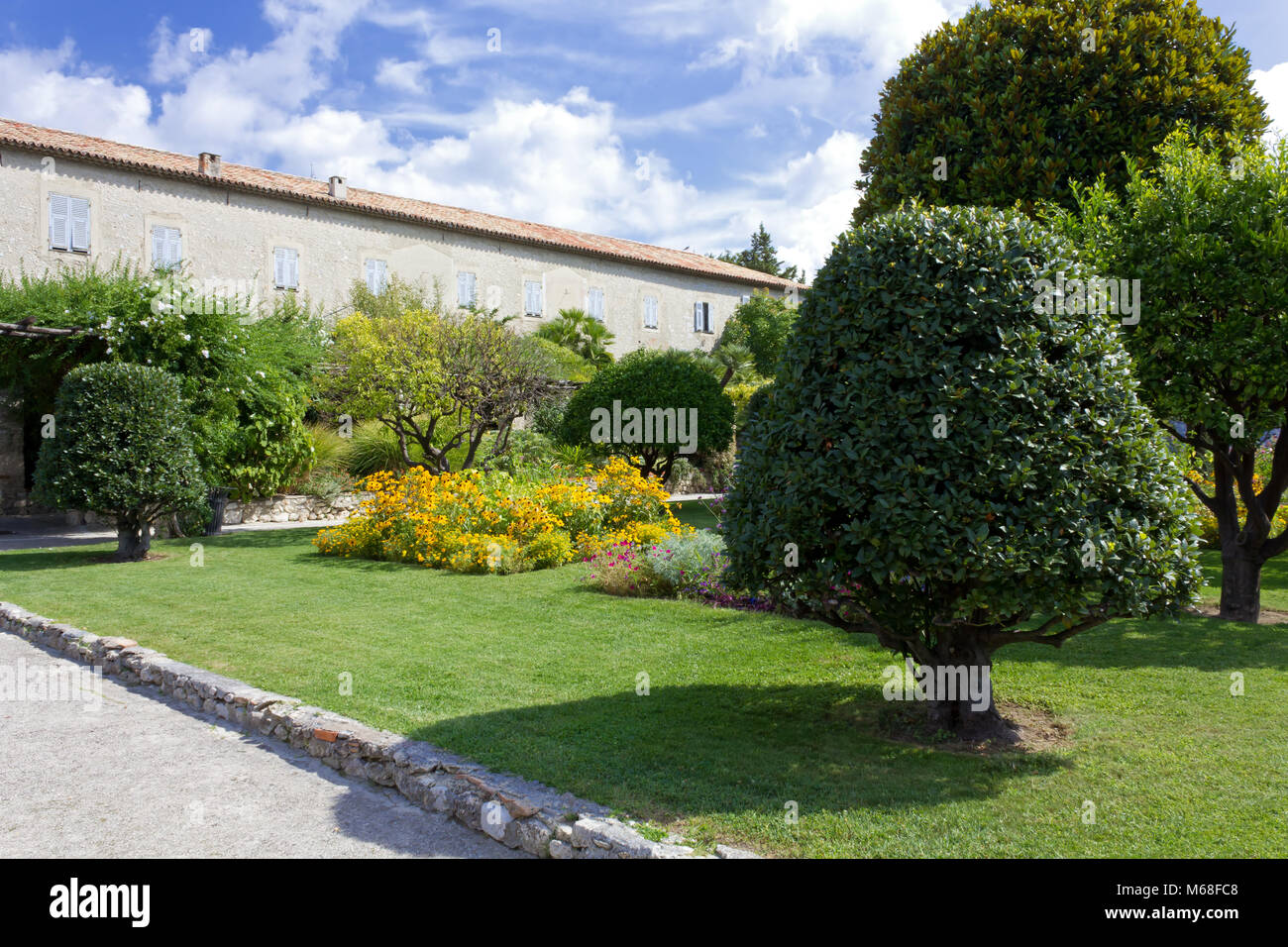 View of the Cimiez monastery and its garden in Nice, France Stock Photo ...