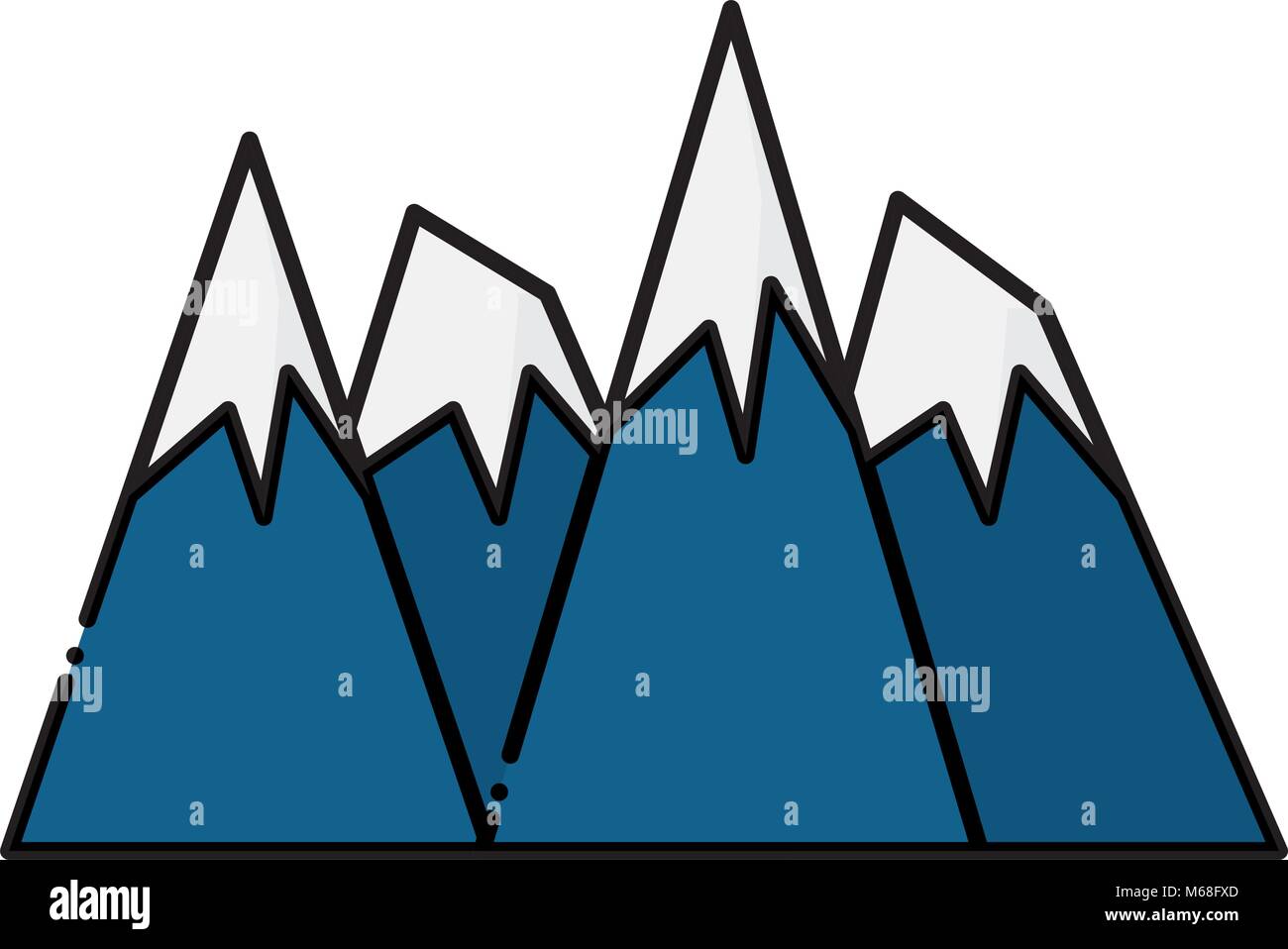View over mountain top Stock Vector Images - Alamy