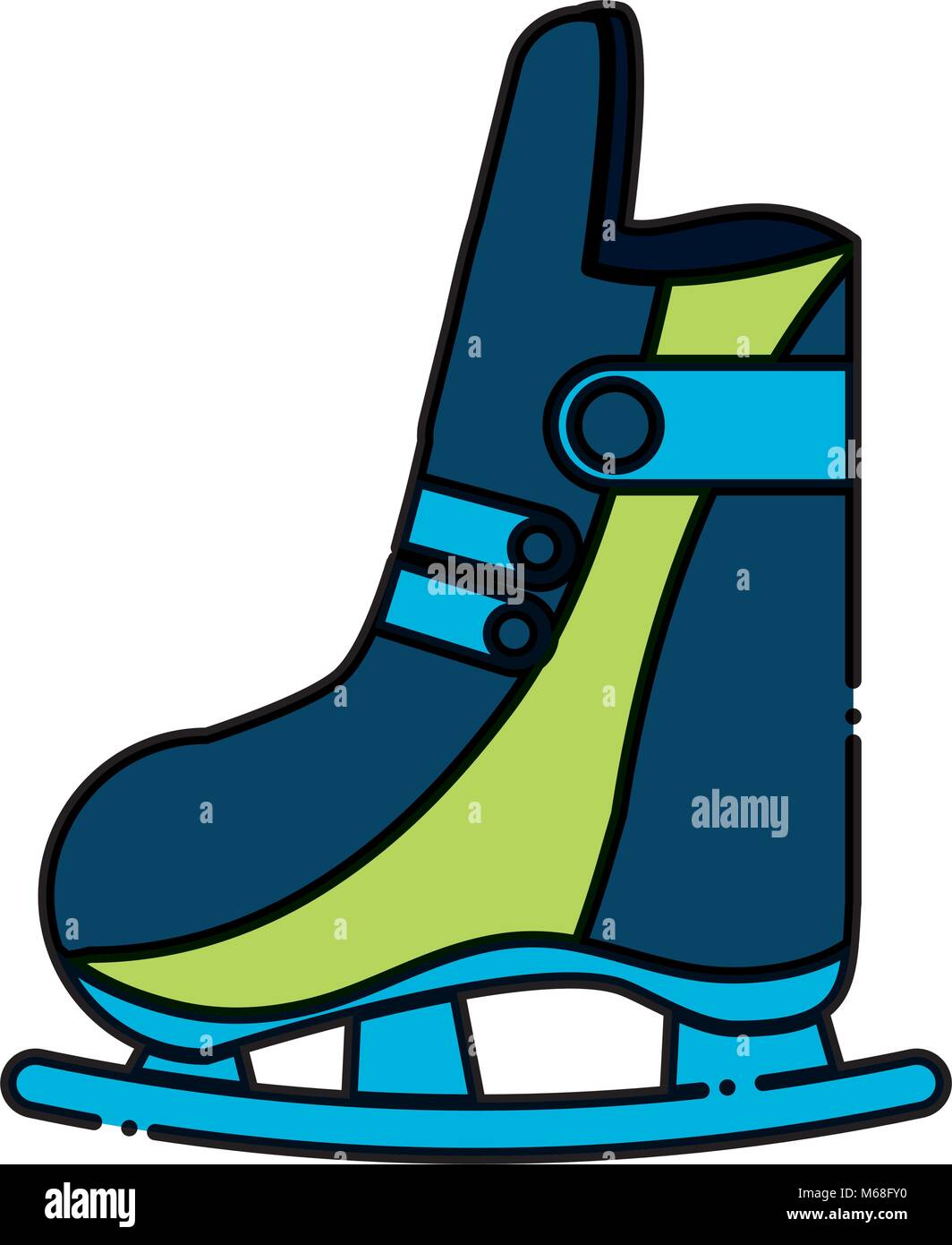 ice skates for men over white background, colorful design. vector ...