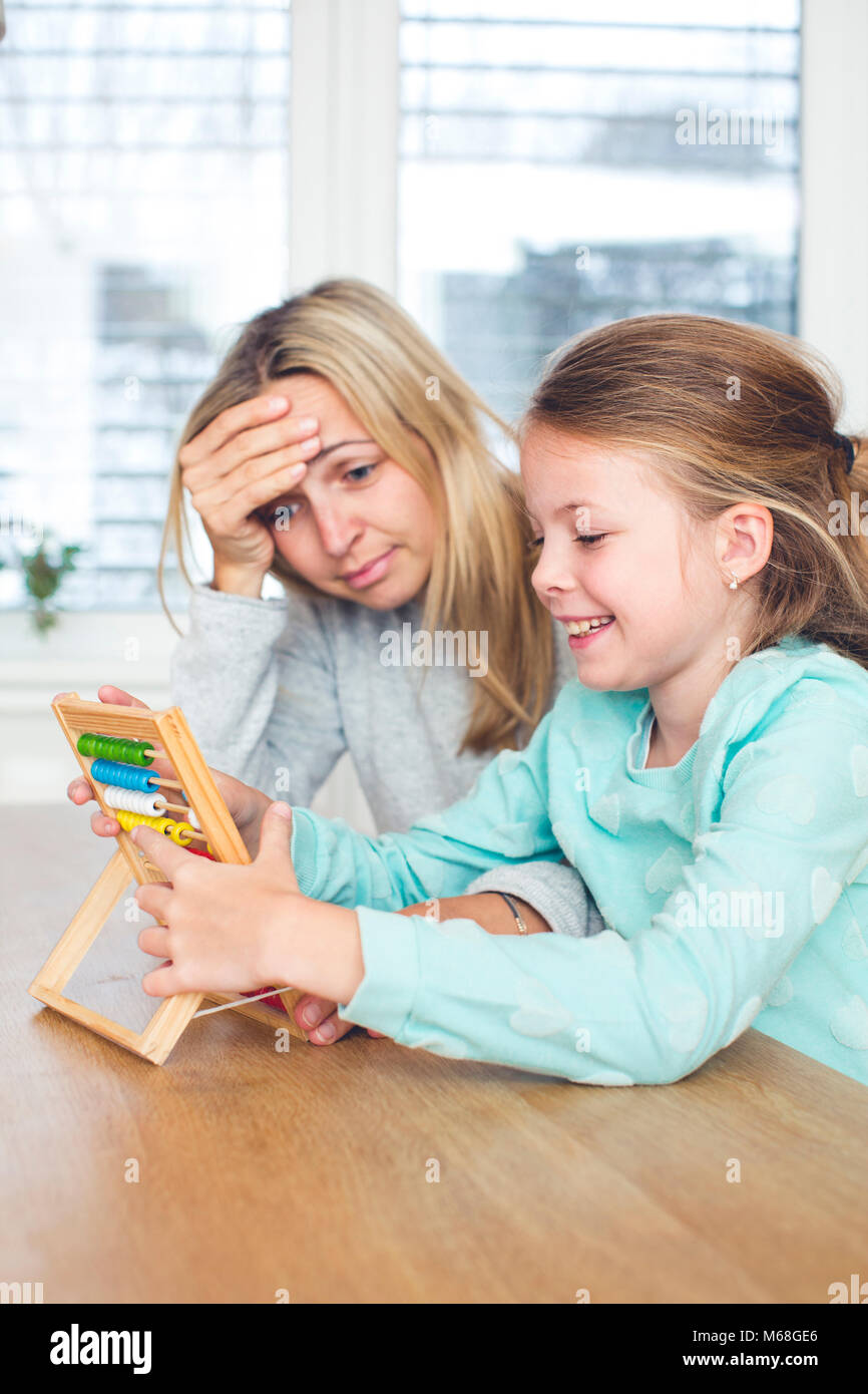 Primary child homework kitchen hi-res stock photography and images - Alamy