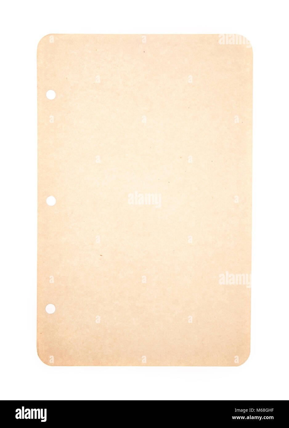 Vintage Piece of Blank Paper on a White Background Stock Photo - Alamy