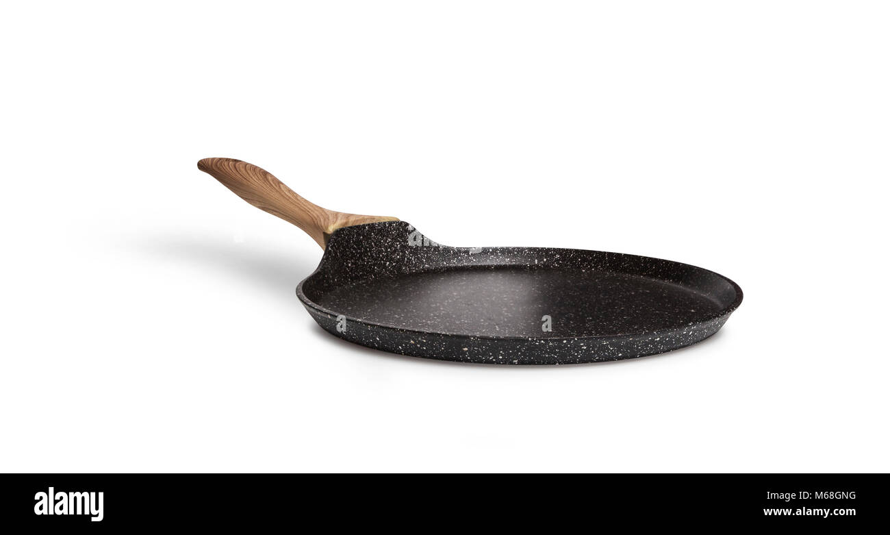 Frying pan isolated on white background Stock Photo - Alamy