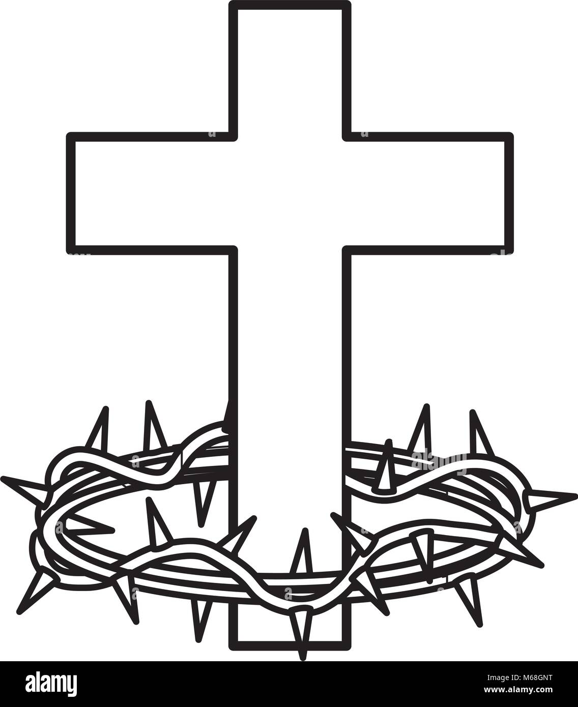 Crown Of Thorns Cross Clipart