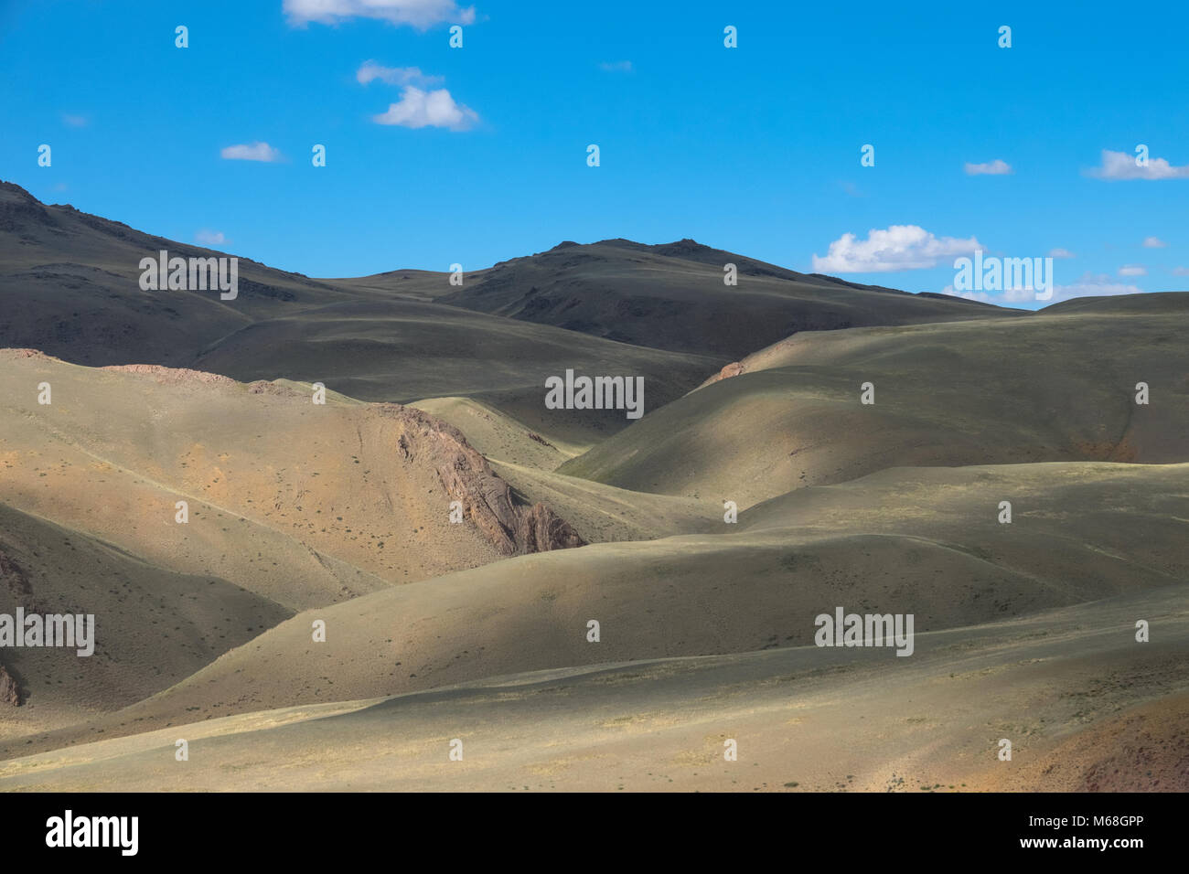 Alpine steppe in Central Asia, Mongolia Stock Photo - Alamy