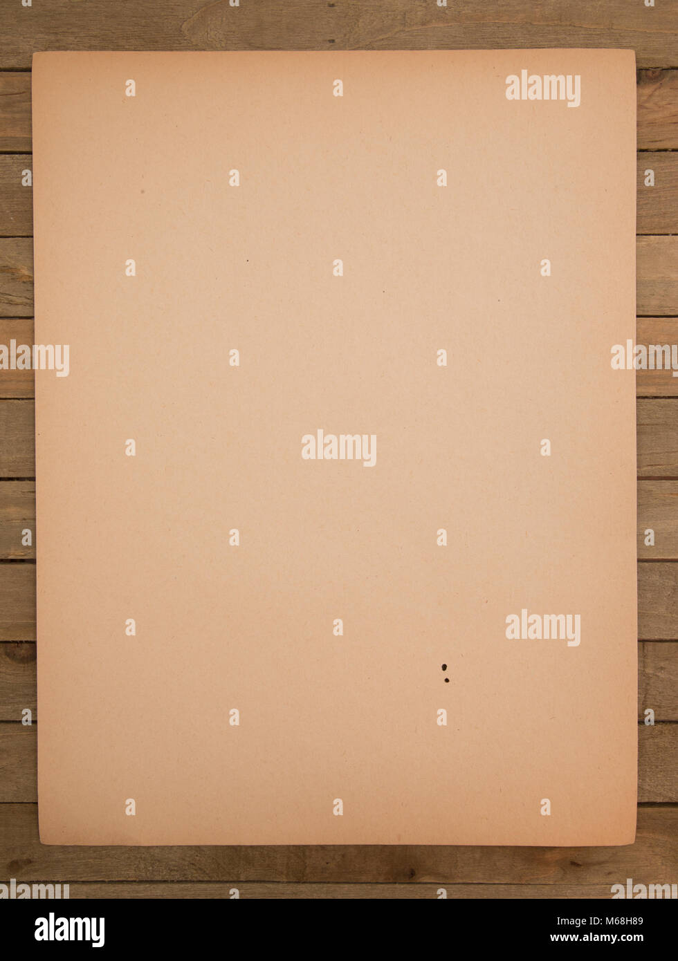 Piece of Blank Vintage Paper on a Wooden Table Stock Photo - Alamy