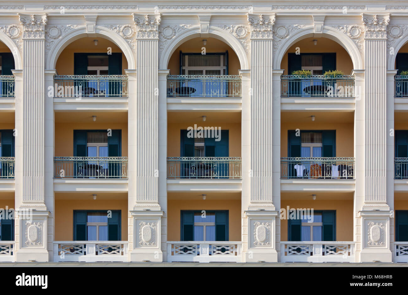 Facade of a neoclassical building Stock Photo - Alamy