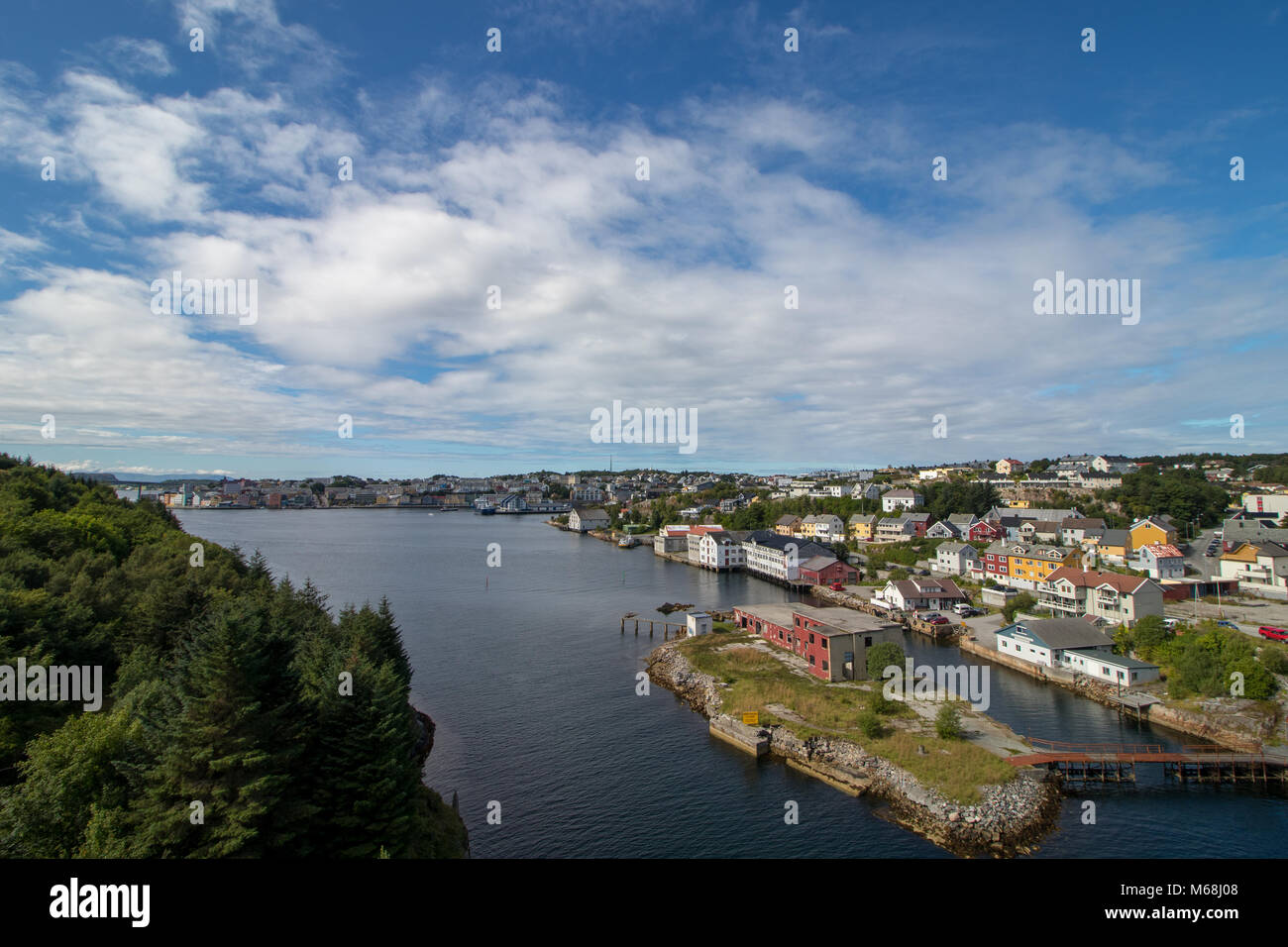 The city of Kristiansund, Norway. Kristiansund is a city and ...