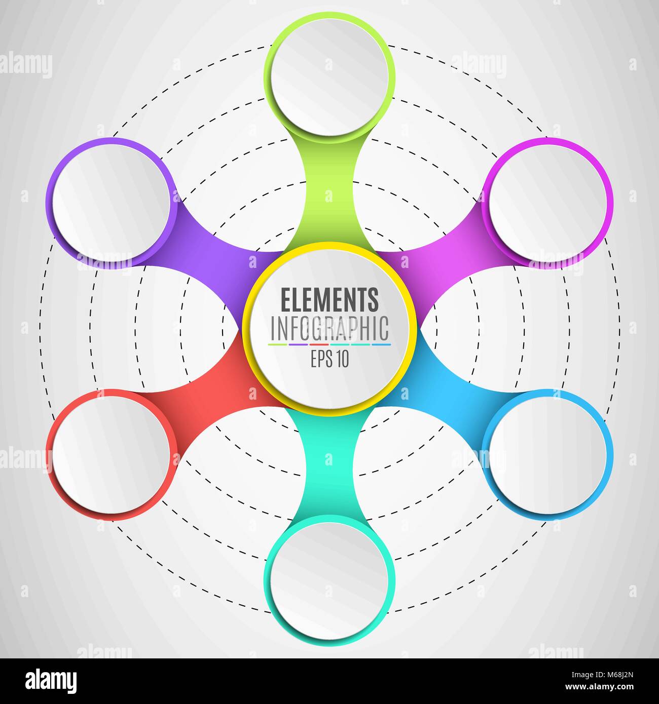 Infographic elements for your business projects. Empty, paper, three ...