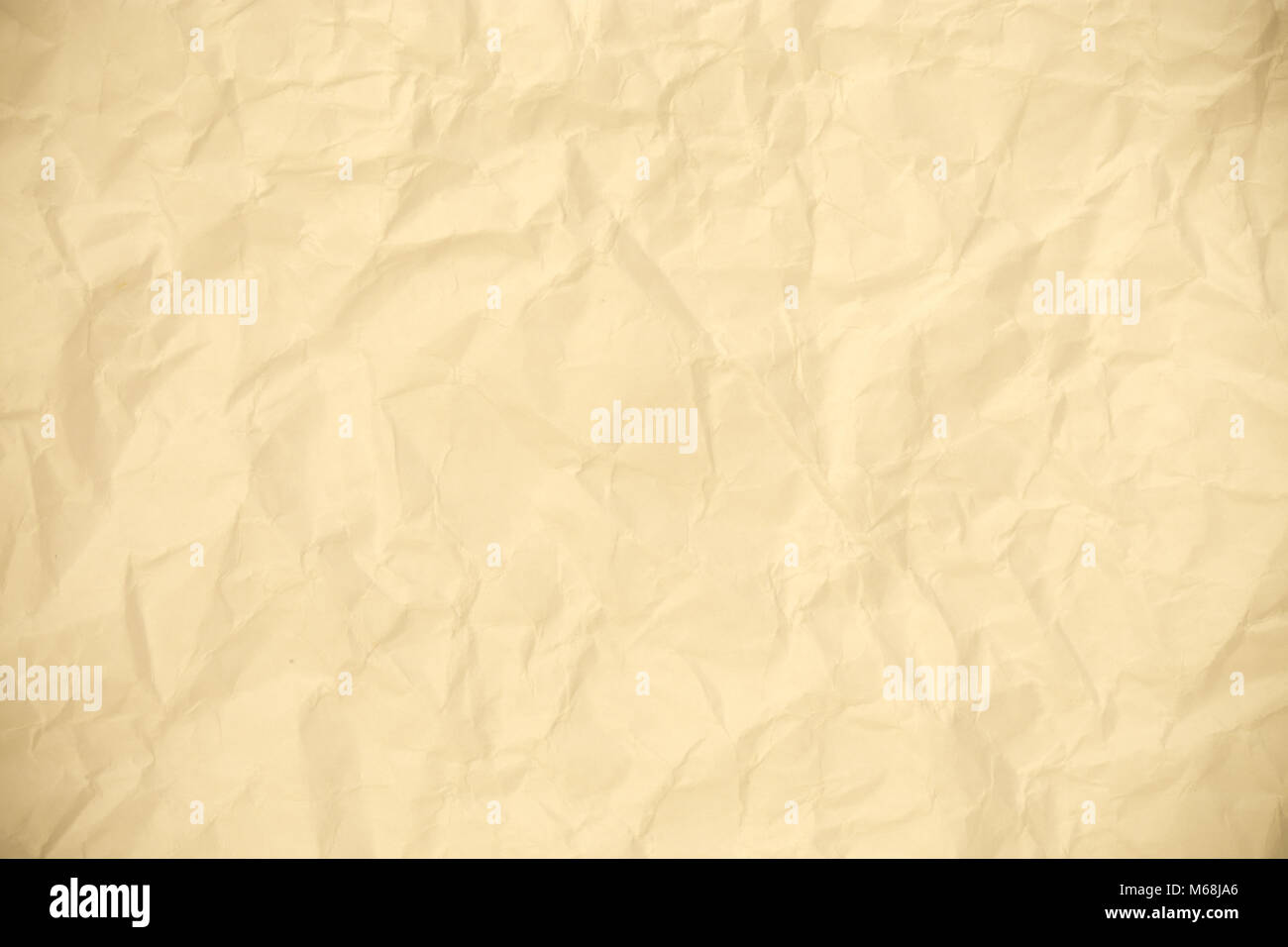 Vintage Yellowed Blank Crushed Paper Background Stock Photo - Alamy