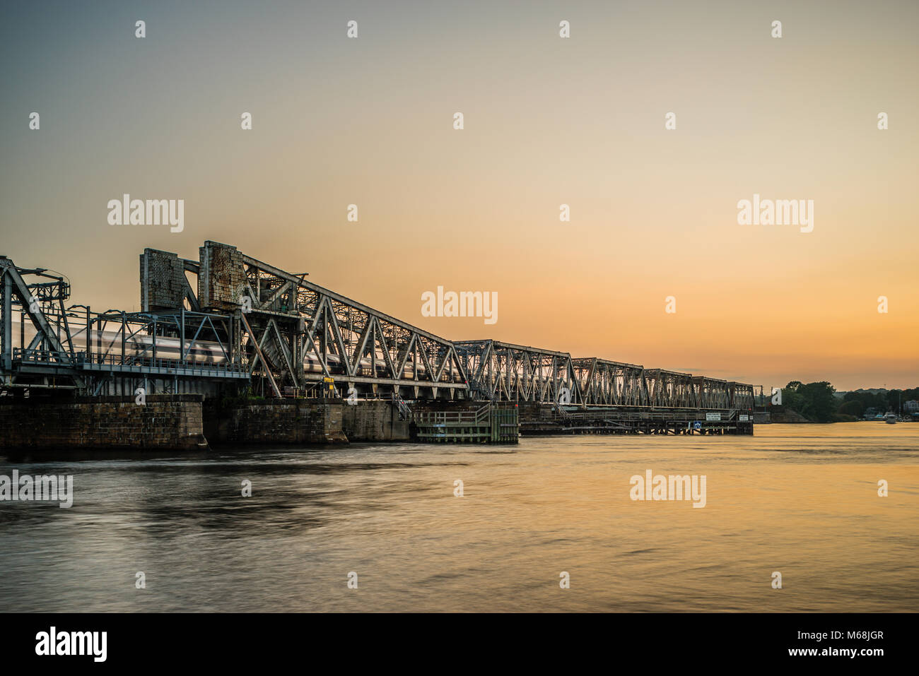 Amtrak Old Saybrook – Old Lyme Bridge Old Lyme, Connecticut, USA Stock ...