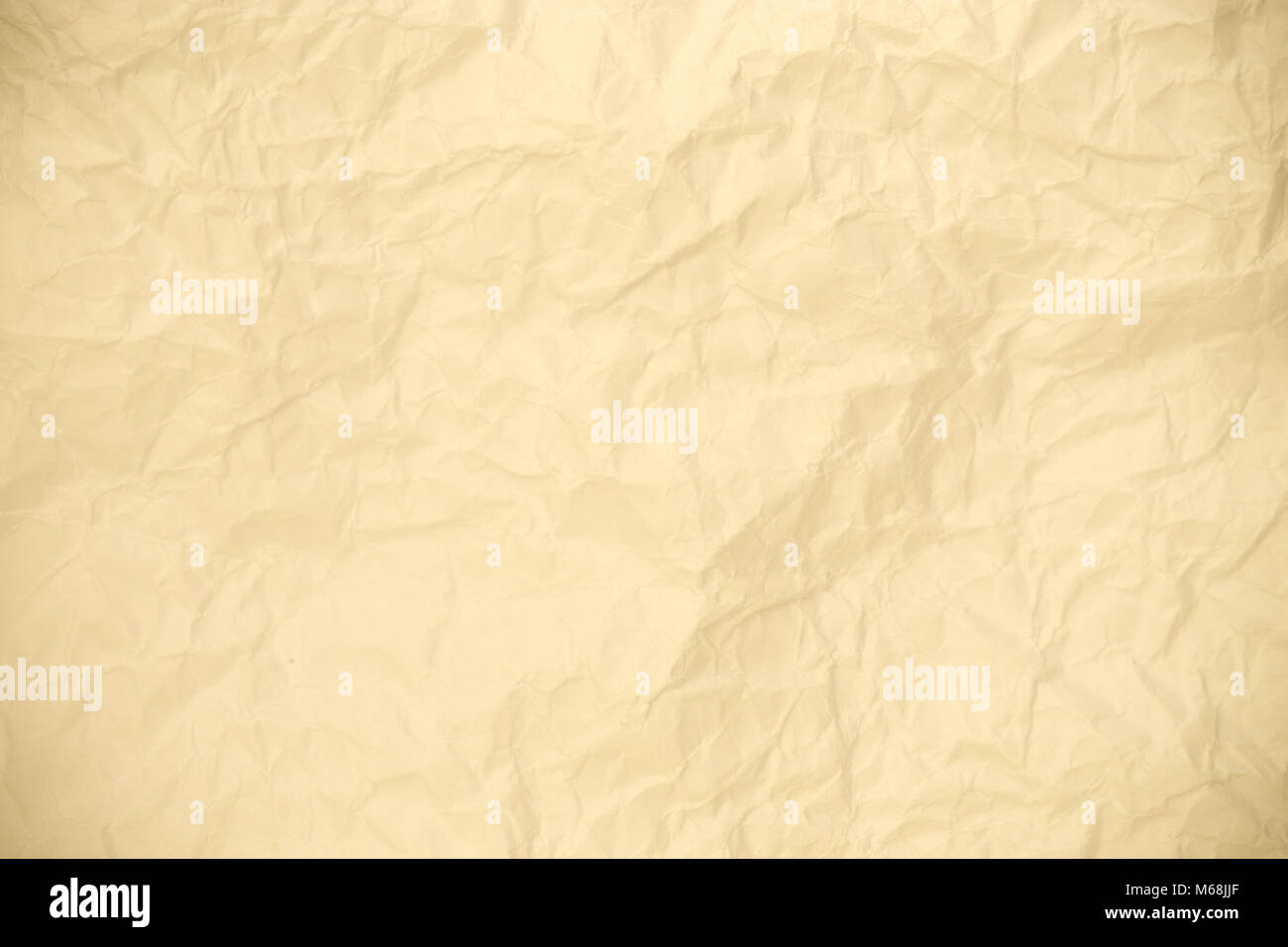 Vintage Yellowed Blank Crushed Paper Background Stock Photo - Alamy
