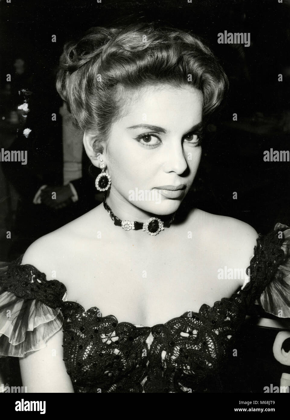 American actress Abbe Lane, 1955 Stock Photo - Alamy