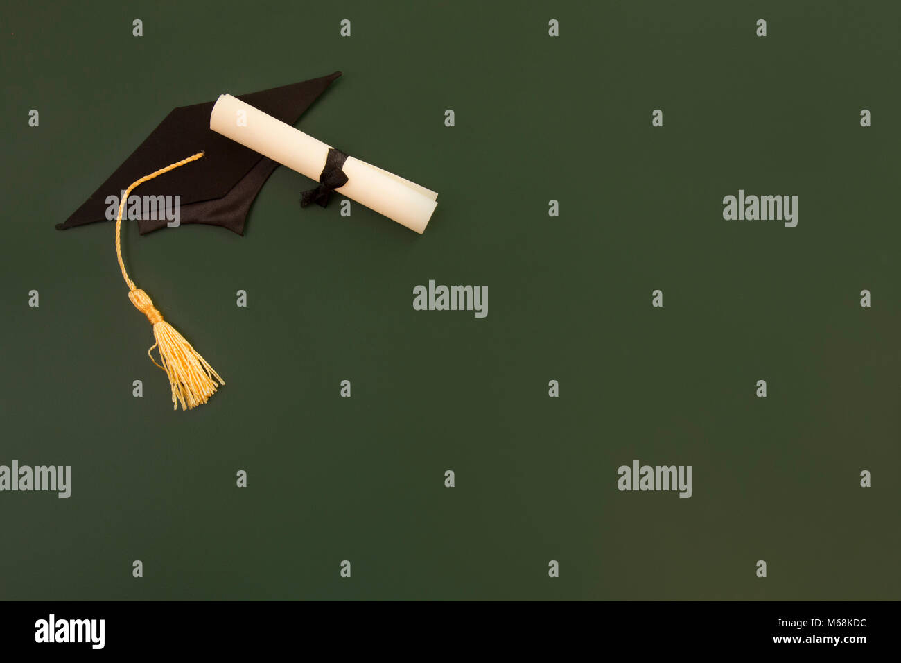Symbols Representing Graduation on a Chalkboard Stock Photo - Alamy