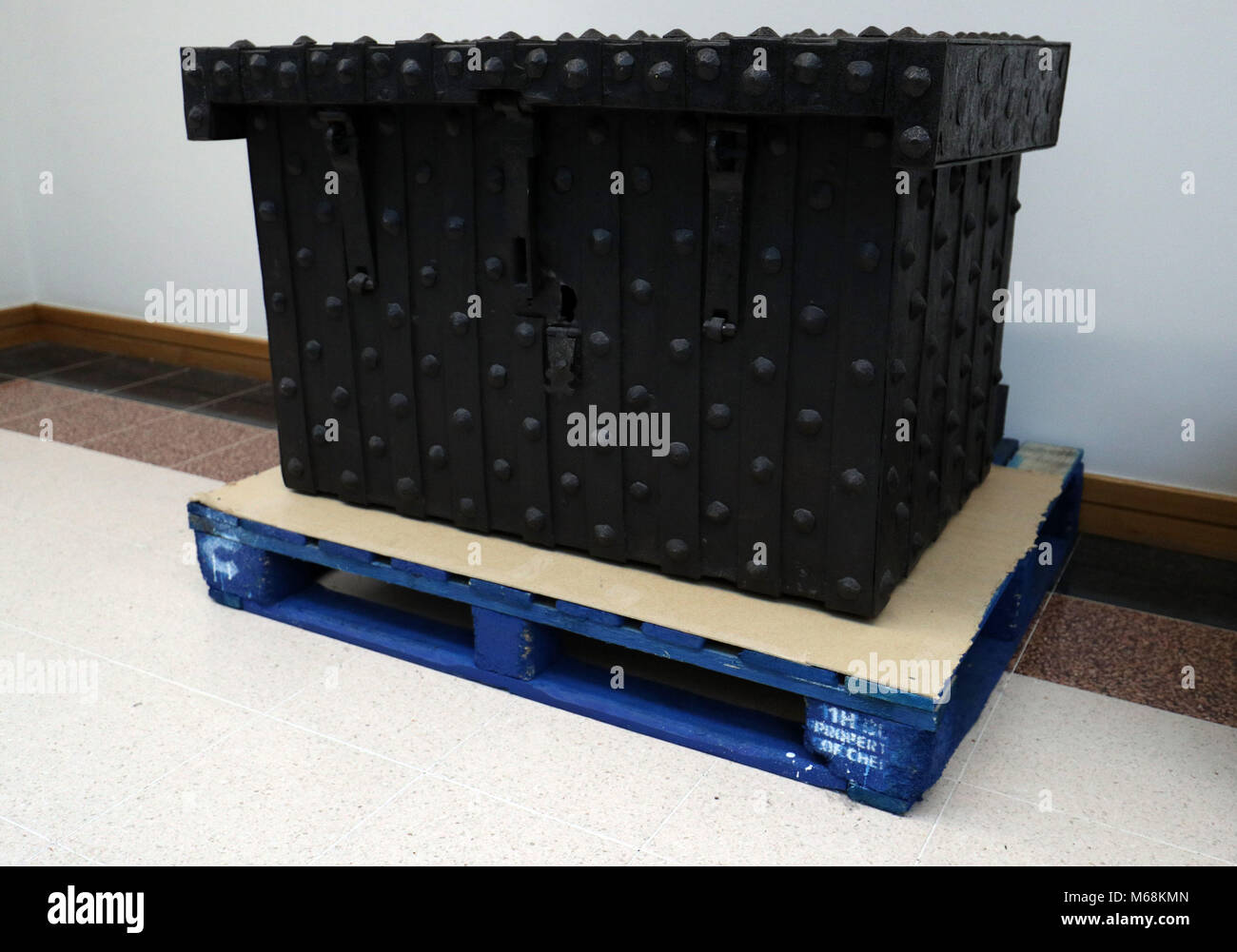 The Domesday Chest, which housed the Domesday Book from 1500 onwards ...