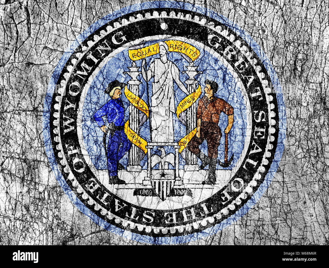 Seal of wyoming hi-res stock photography and images - Alamy