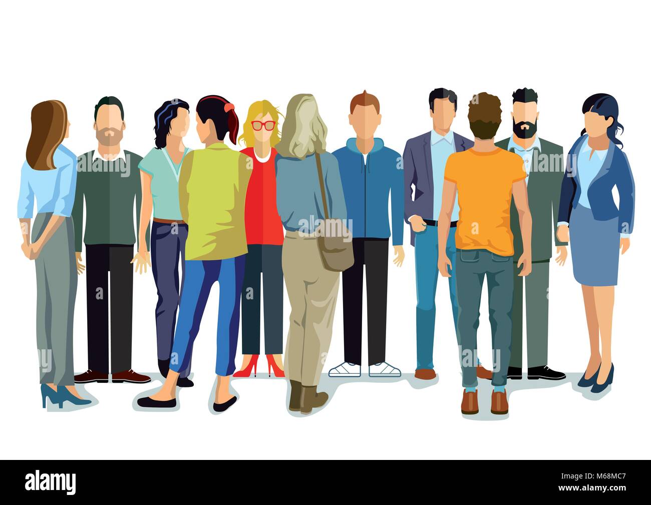 Young colleague man woman Stock Vector Images - Alamy