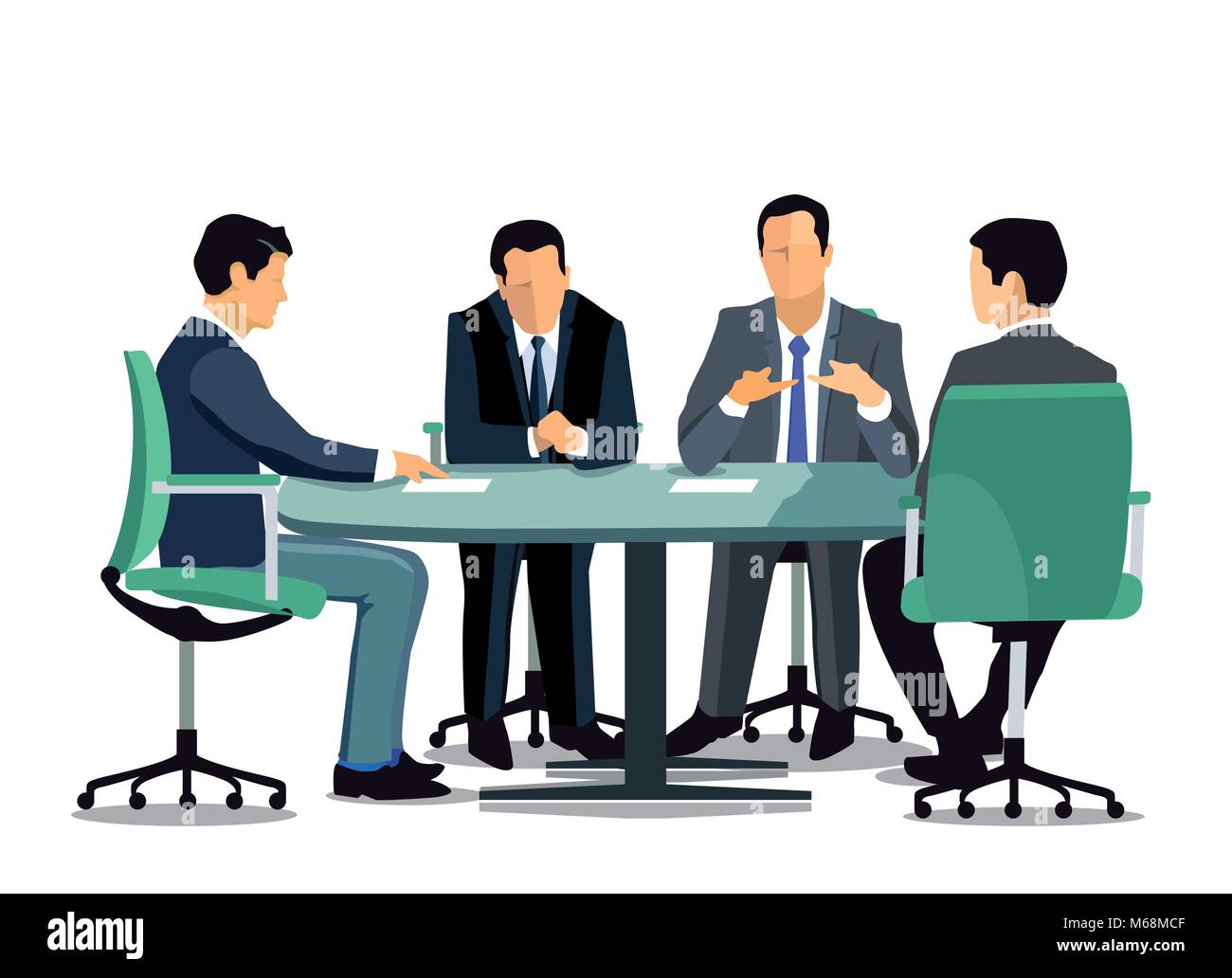 In discussion Stock Vector Images - Alamy