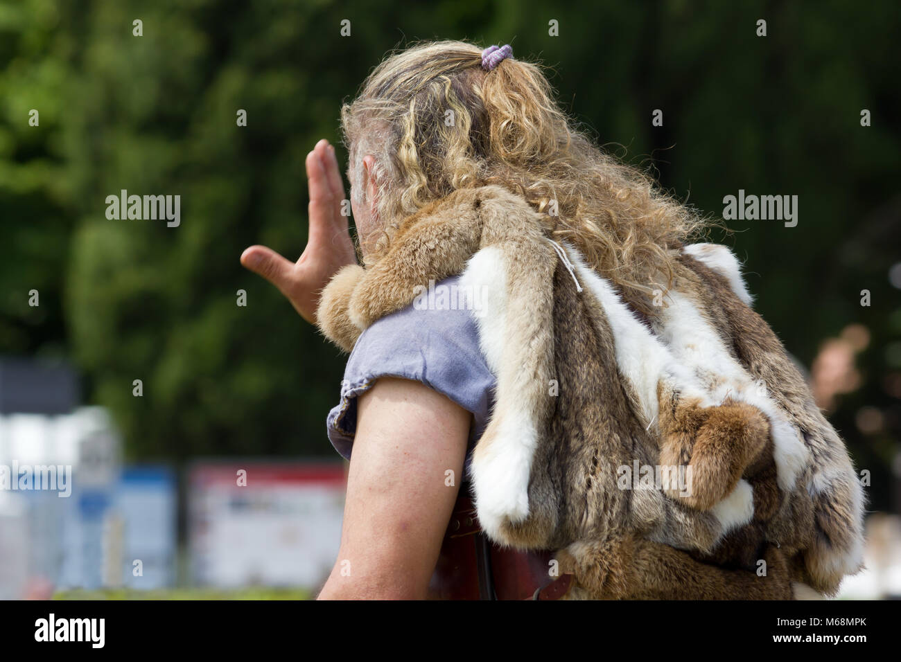 Ancient celtic warrior during a reenactment Stock Photo - Alamy