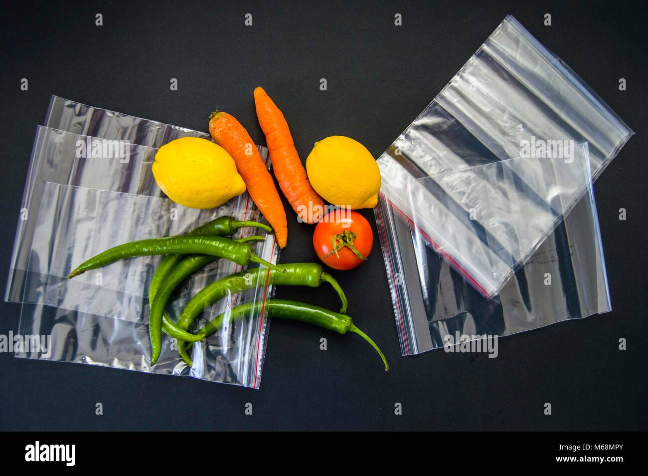locked bag in the refrigerator to store food, locked refrigerator bag ...