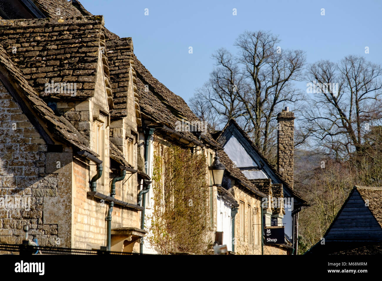 Walk around Lacock village in the Winter Stock Photo - Alamy