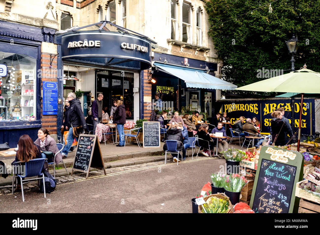 Around Clifton Village in Bristol england UK Clifton arcade and ...